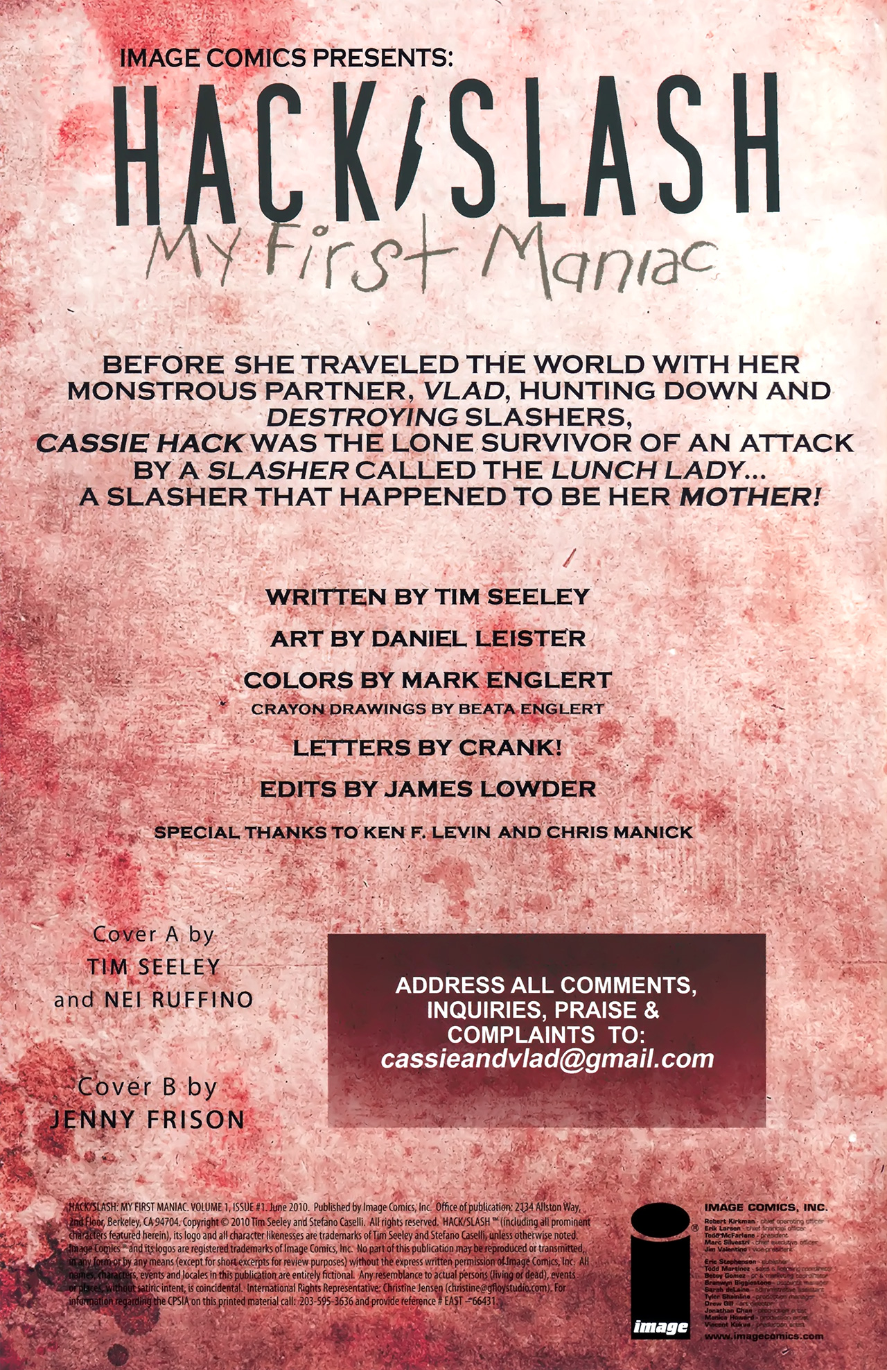 Hack Slash My First Maniac Issue 1 | Read Hack Slash My First Maniac ...