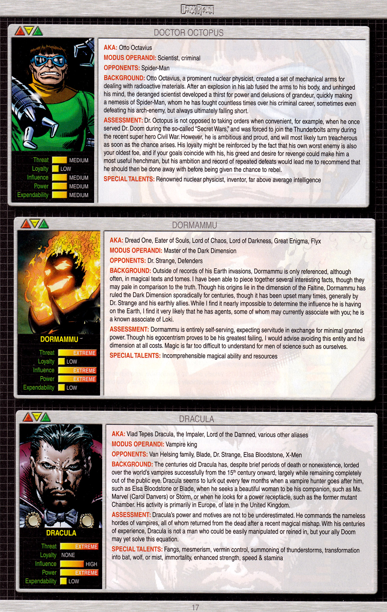 Read online Dark Reign Files comic - Issue # Full