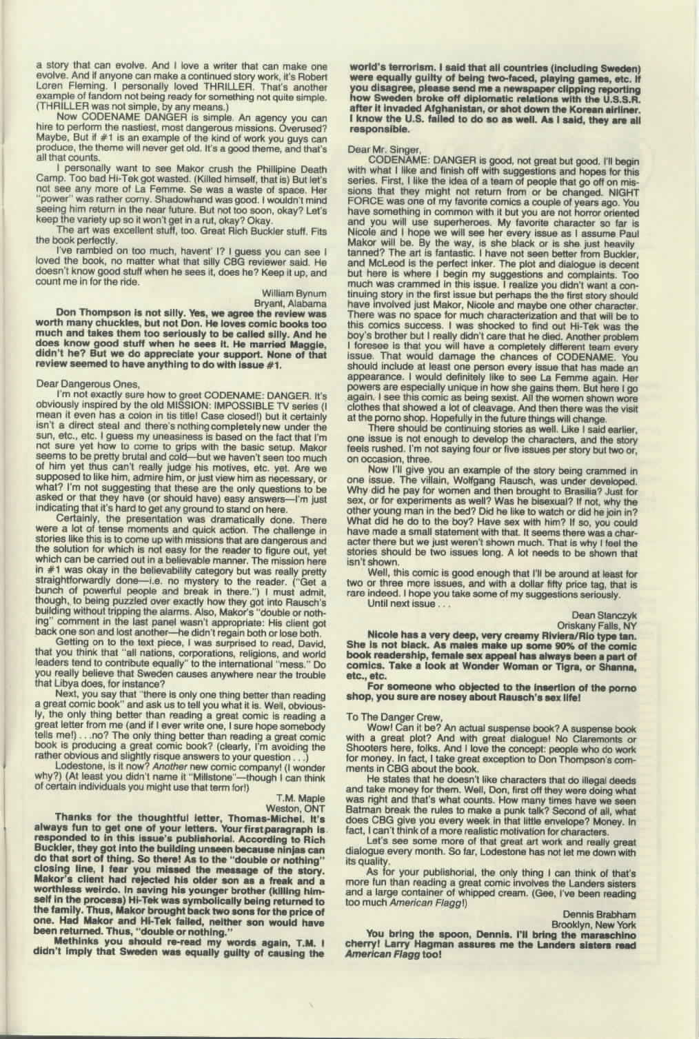 Read online Codename: Danger comic - Issue #2