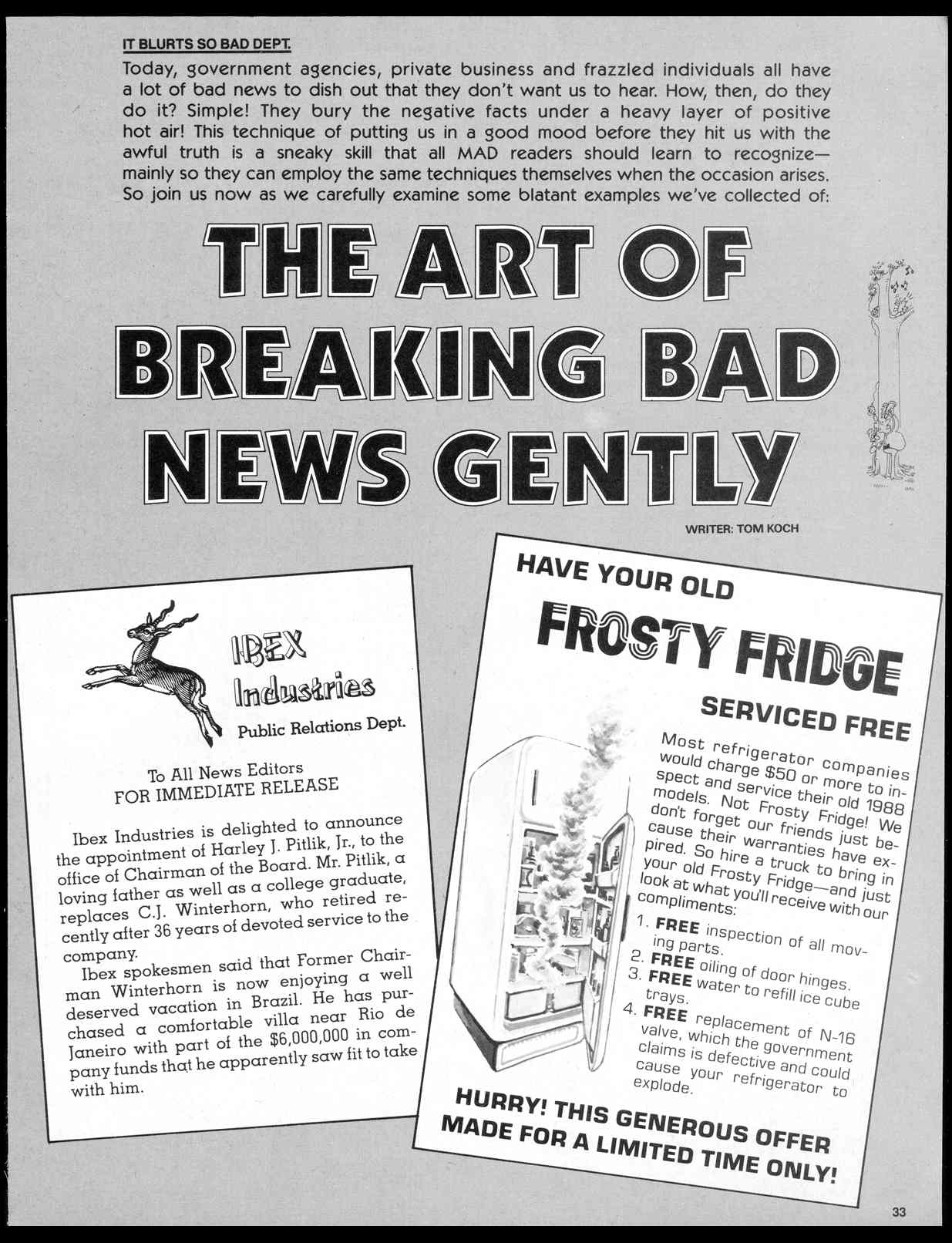 Read online MAD comic - Issue #294