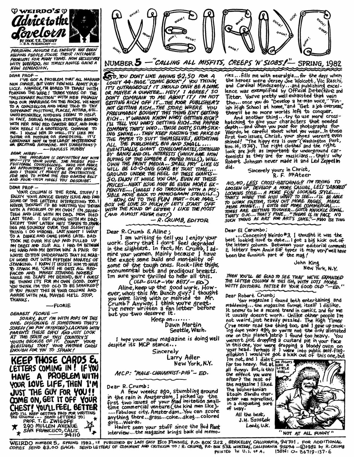 Weirdo Issue 5 | Read Weirdo Issue 5 comic online in high quality. Read ...