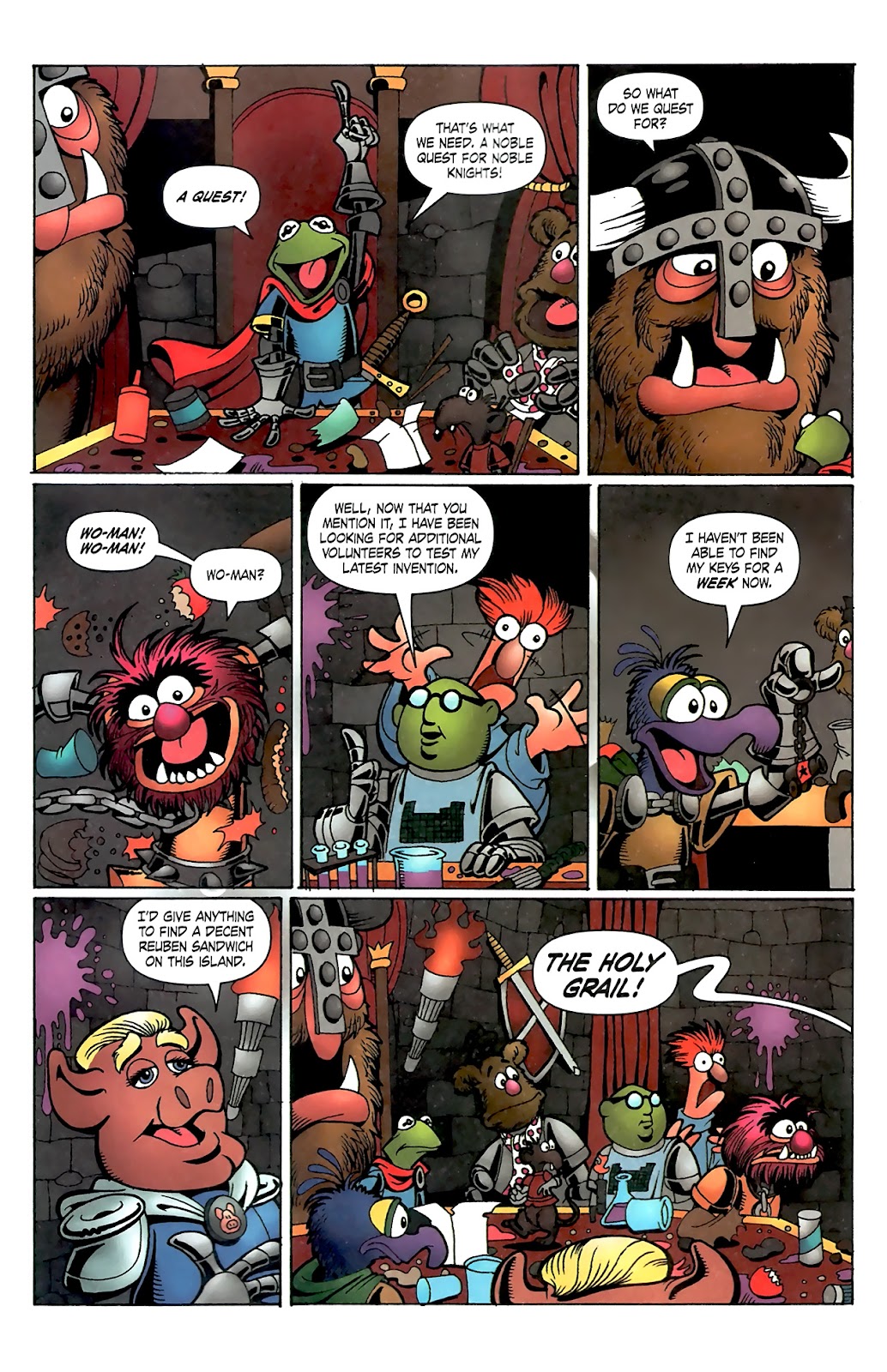 Read online Muppet King Arthur comic - Issue #3