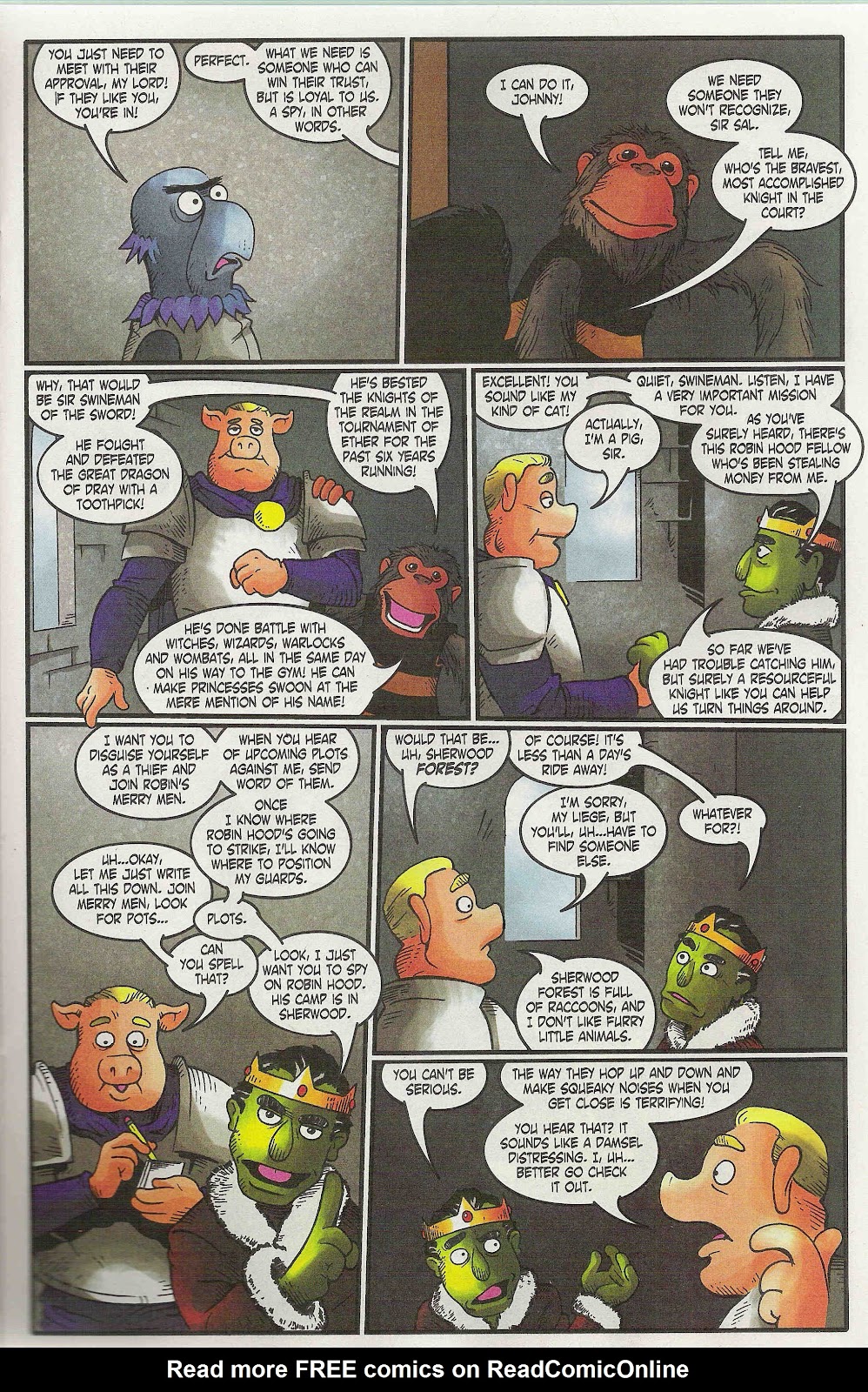 Read online Muppet Robin Hood comic - Issue #2
