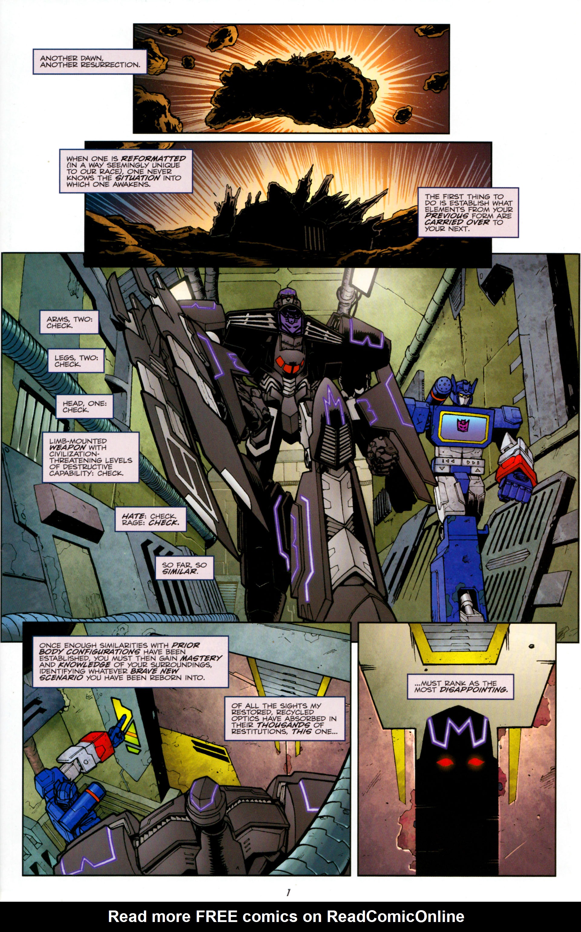 Read online The Transformers Spotlight: Megatron comic - Issue # Full