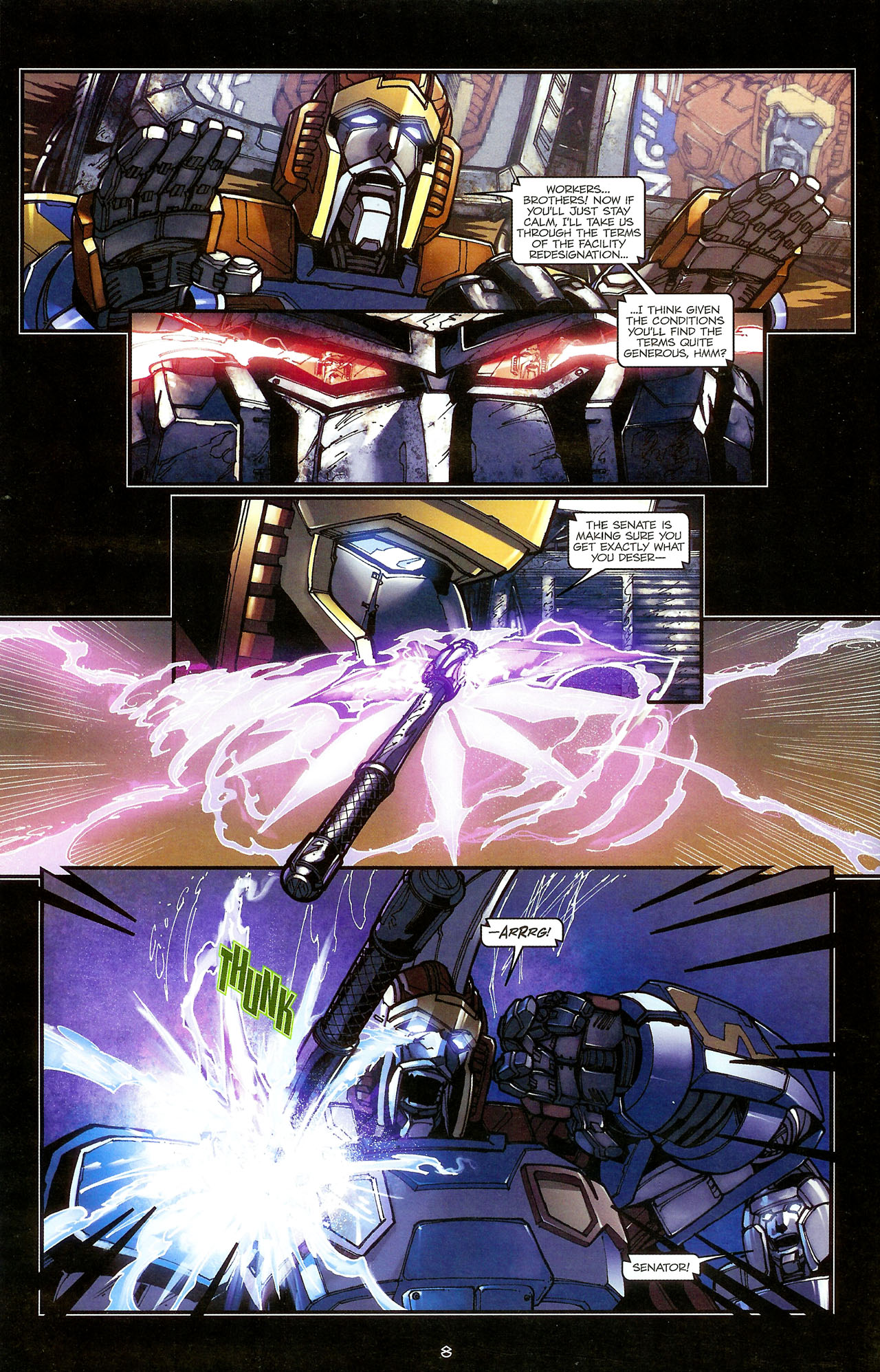 Read online The Transformers Megatron Origin comic - Issue #1