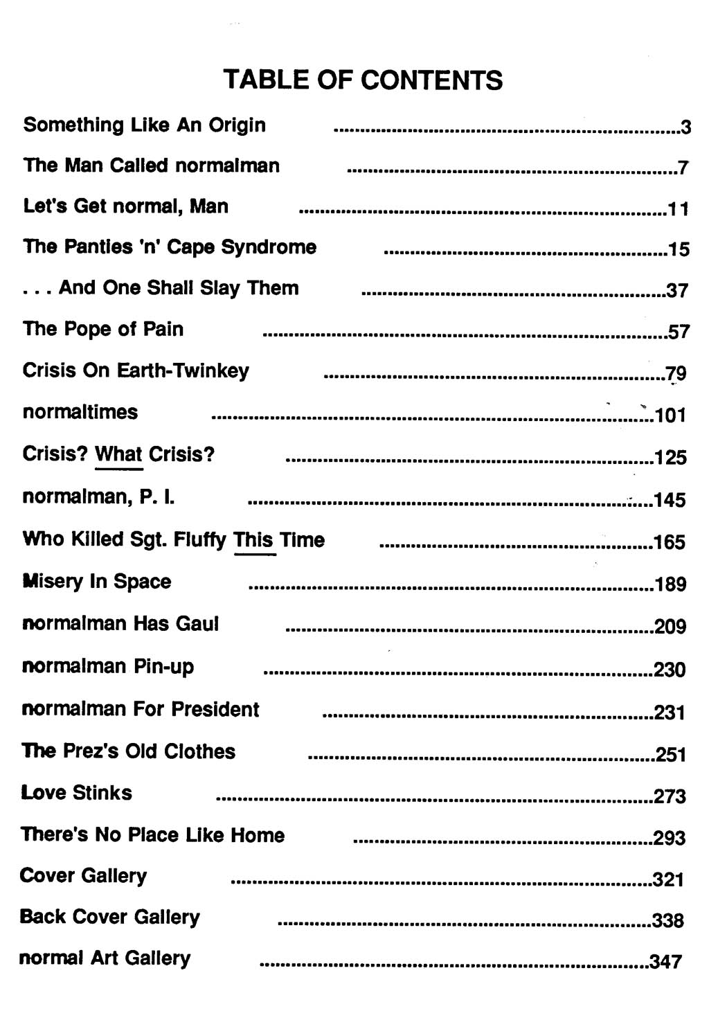 Read online Normalman - The Novel comic - Issue # TPB (Part 1)