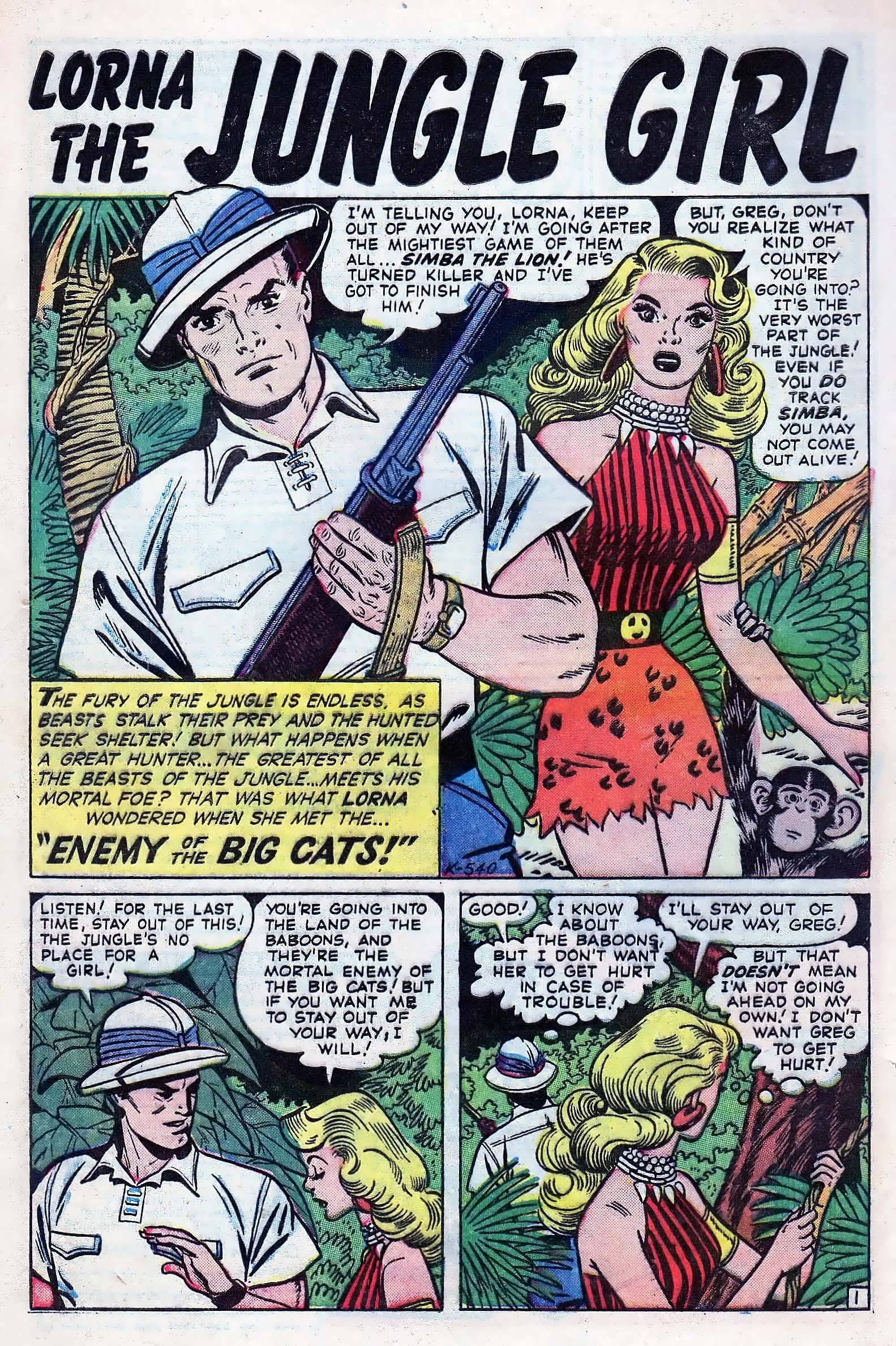 Read online Lorna, The Jungle Girl comic - Issue #22