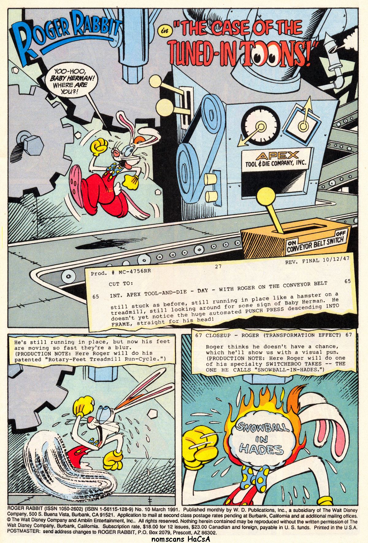 Read online Roger Rabbit comic - Issue #10