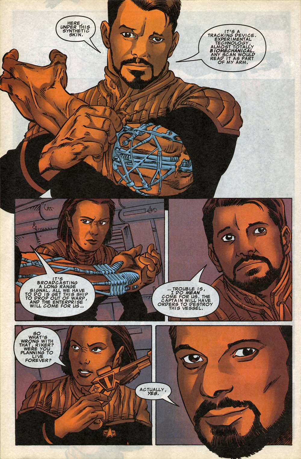 Read online Star Trek: The Next Generation - Riker comic - Issue # Full