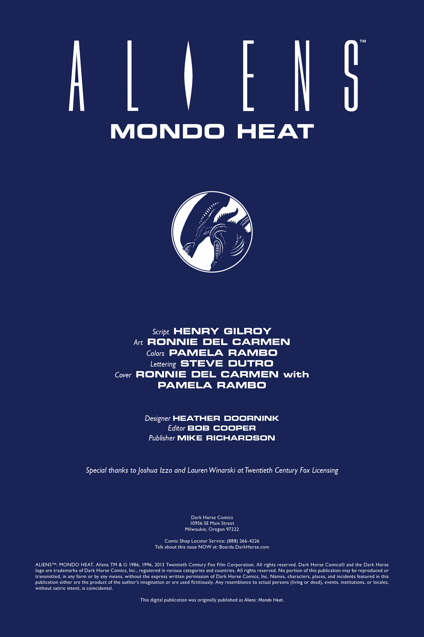 Read online Aliens: Mondo Heat comic - Issue # Full