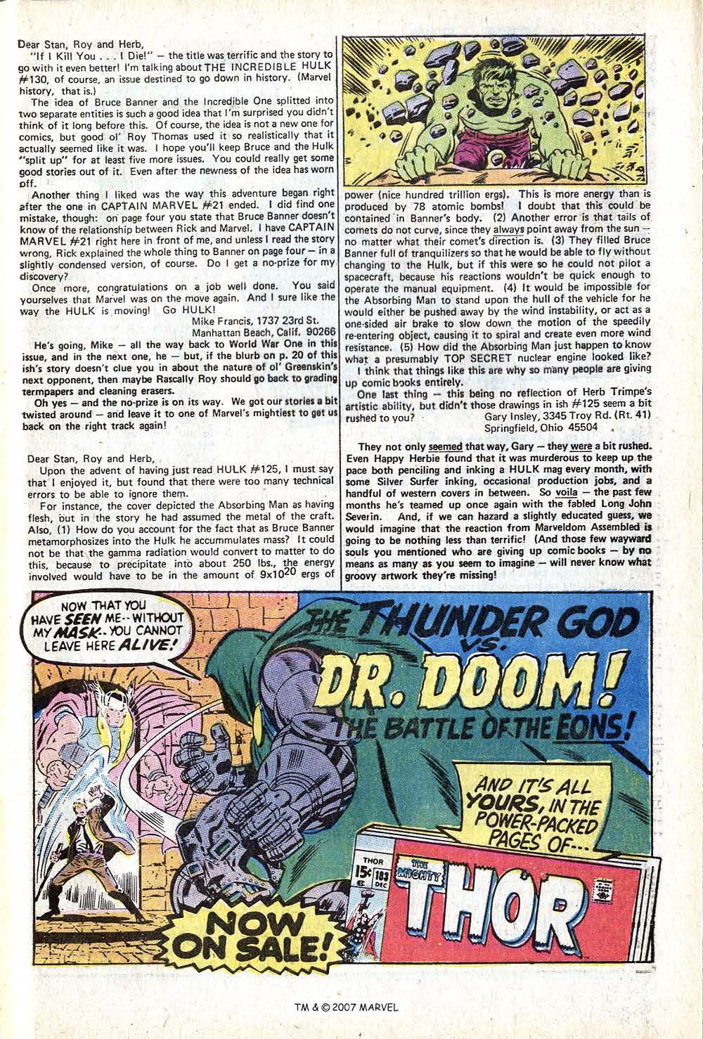 Read online The Incredible Hulk (1968) comic - Issue #135