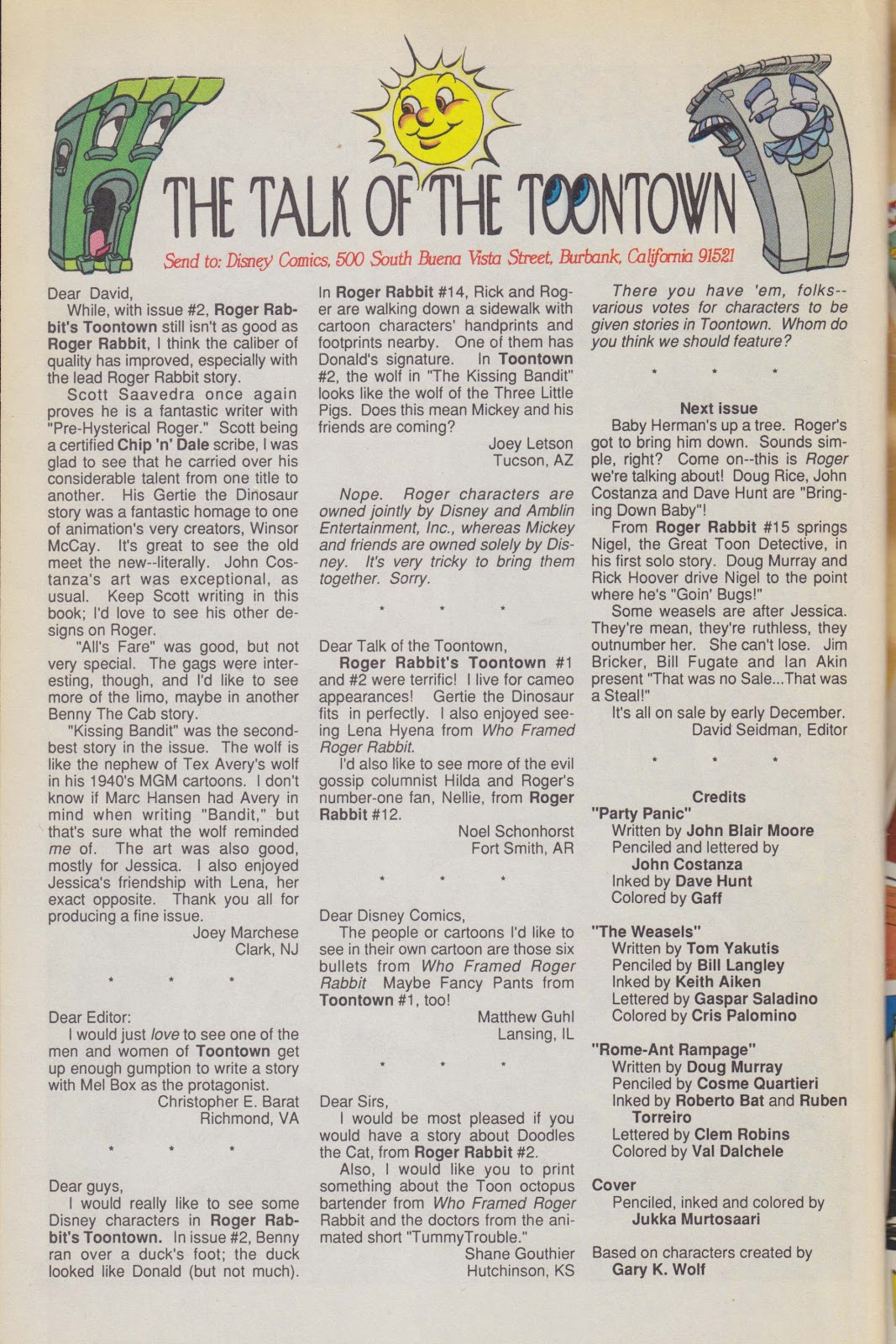 Read online Roger Rabbit's Toontown comic - Issue #5