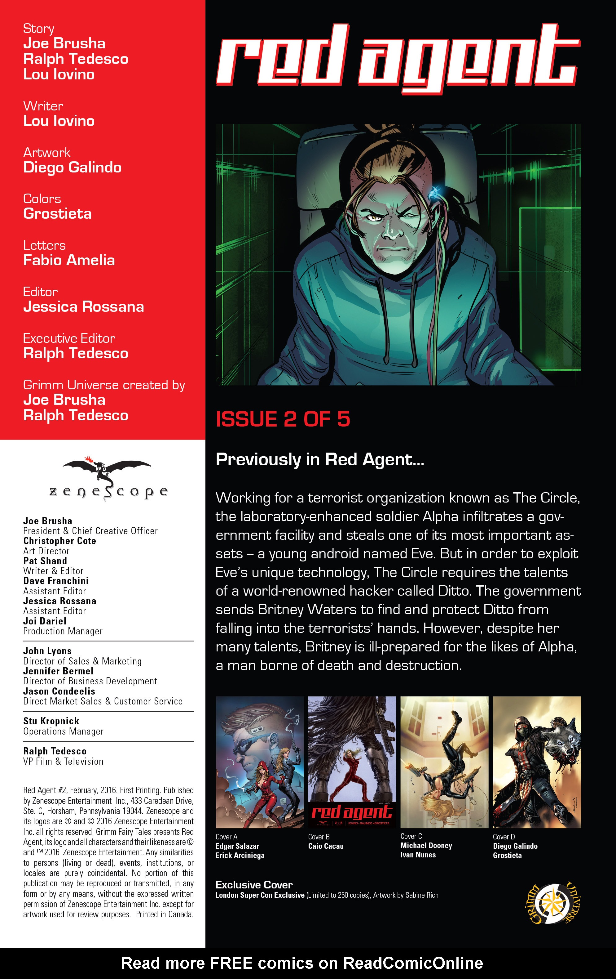 Read online Red Agent comic - Issue #2