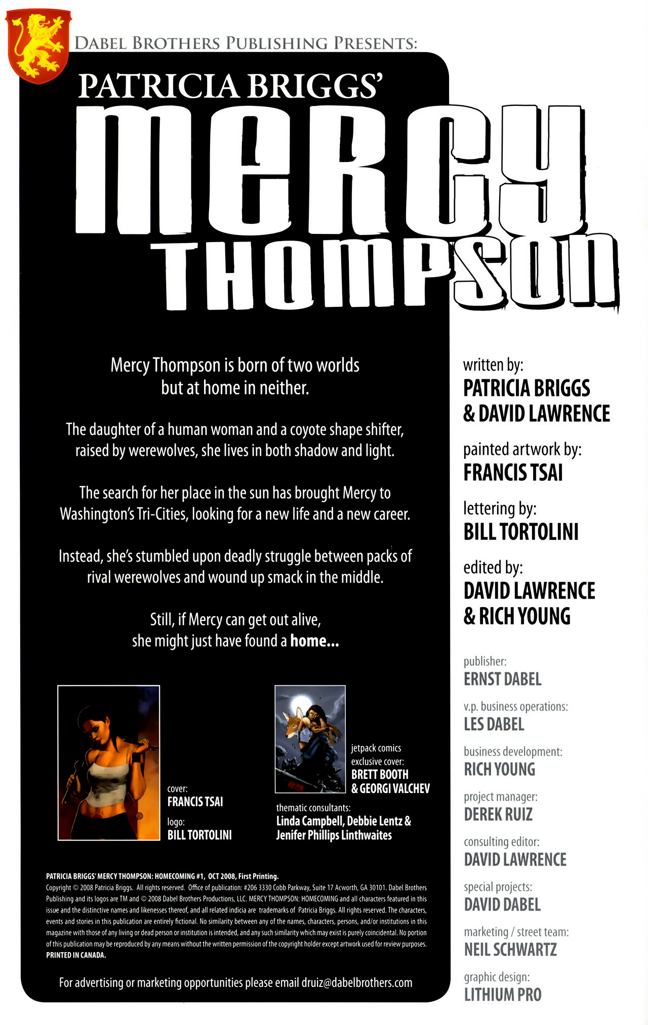 Patricia Briggs Mercy Thompson Homecoming Issue 1 | Read Patricia ...
