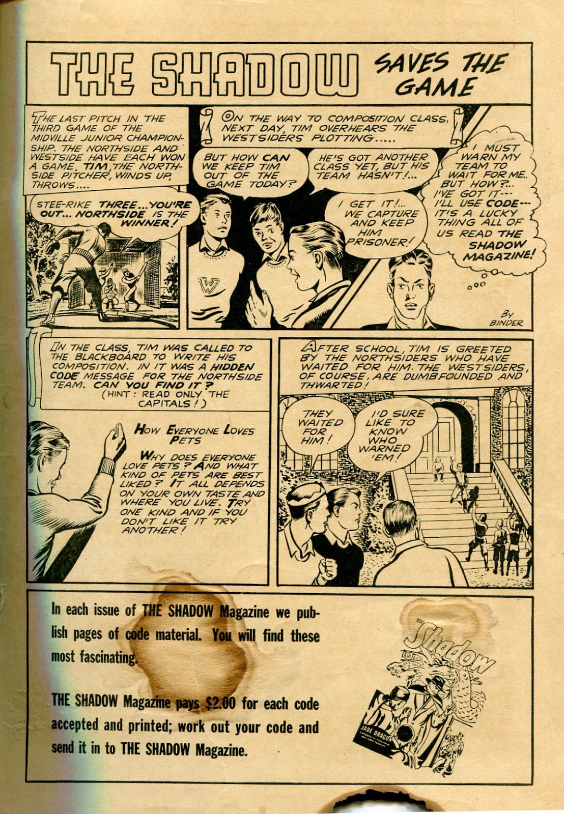 Read online Shadow Comics comic - Issue #19