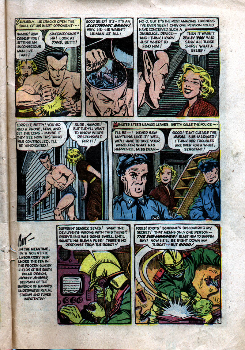Read online Sub-Mariner Comics comic - Issue #37