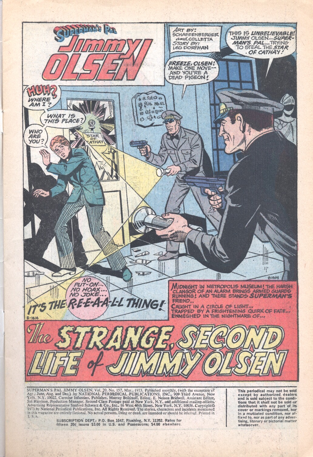 Read online Superman's Pal Jimmy Olsen comic - Issue #157