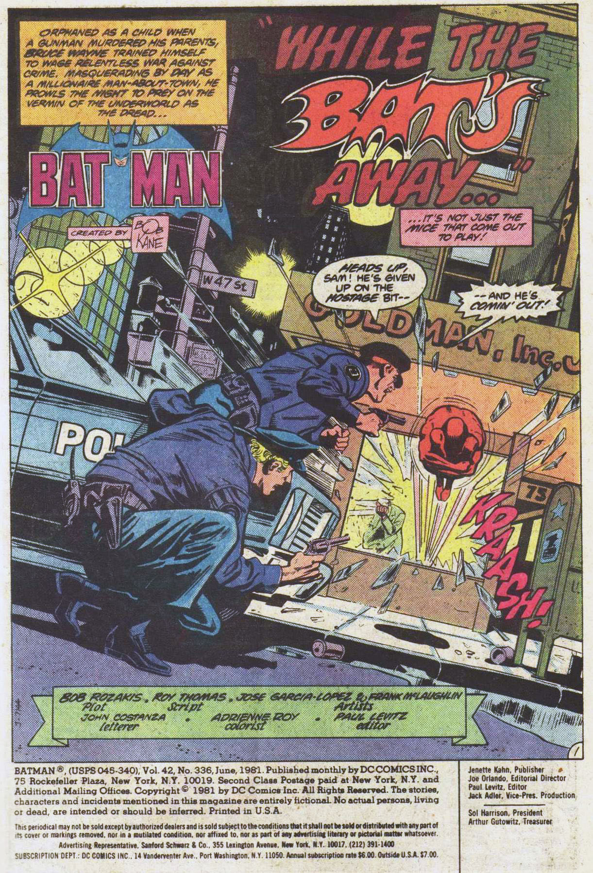 Read online Batman (1940) comic - Issue #336