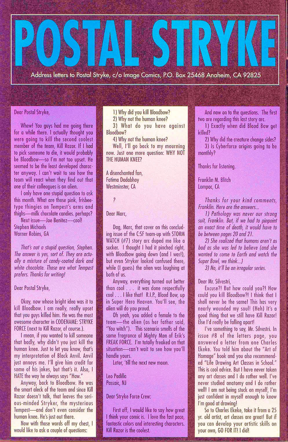 Read online Codename: Strykeforce comic - Issue #10