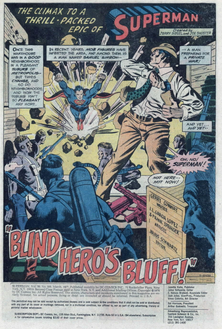 Read online Superman (1939) comic - Issue #309