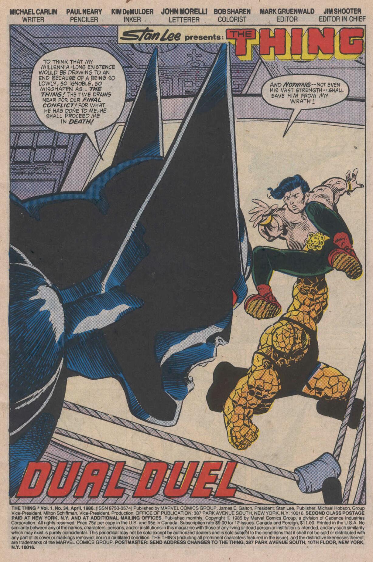 Read online The Thing comic - Issue #34