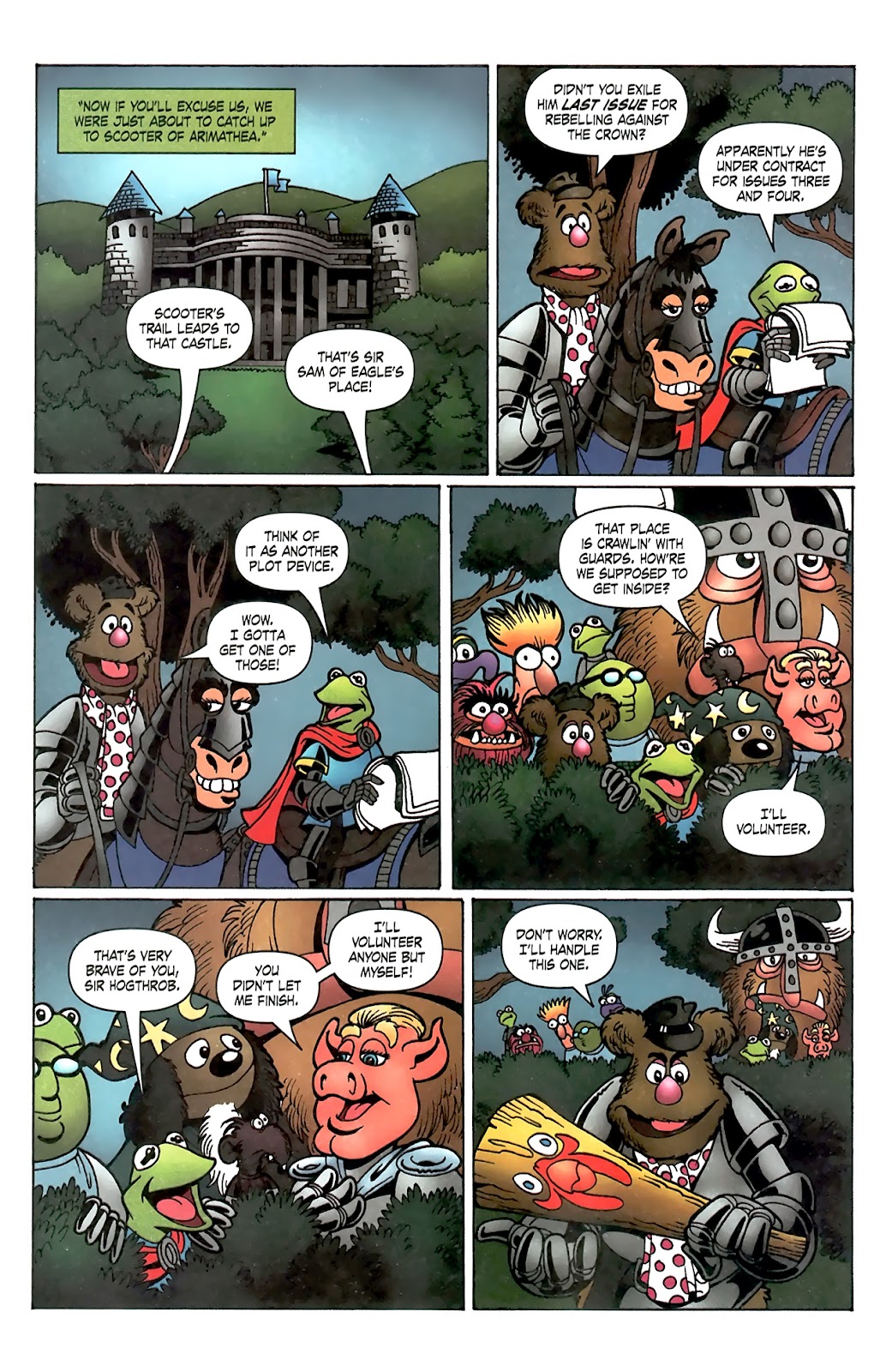 Read online Muppet King Arthur comic - Issue #3
