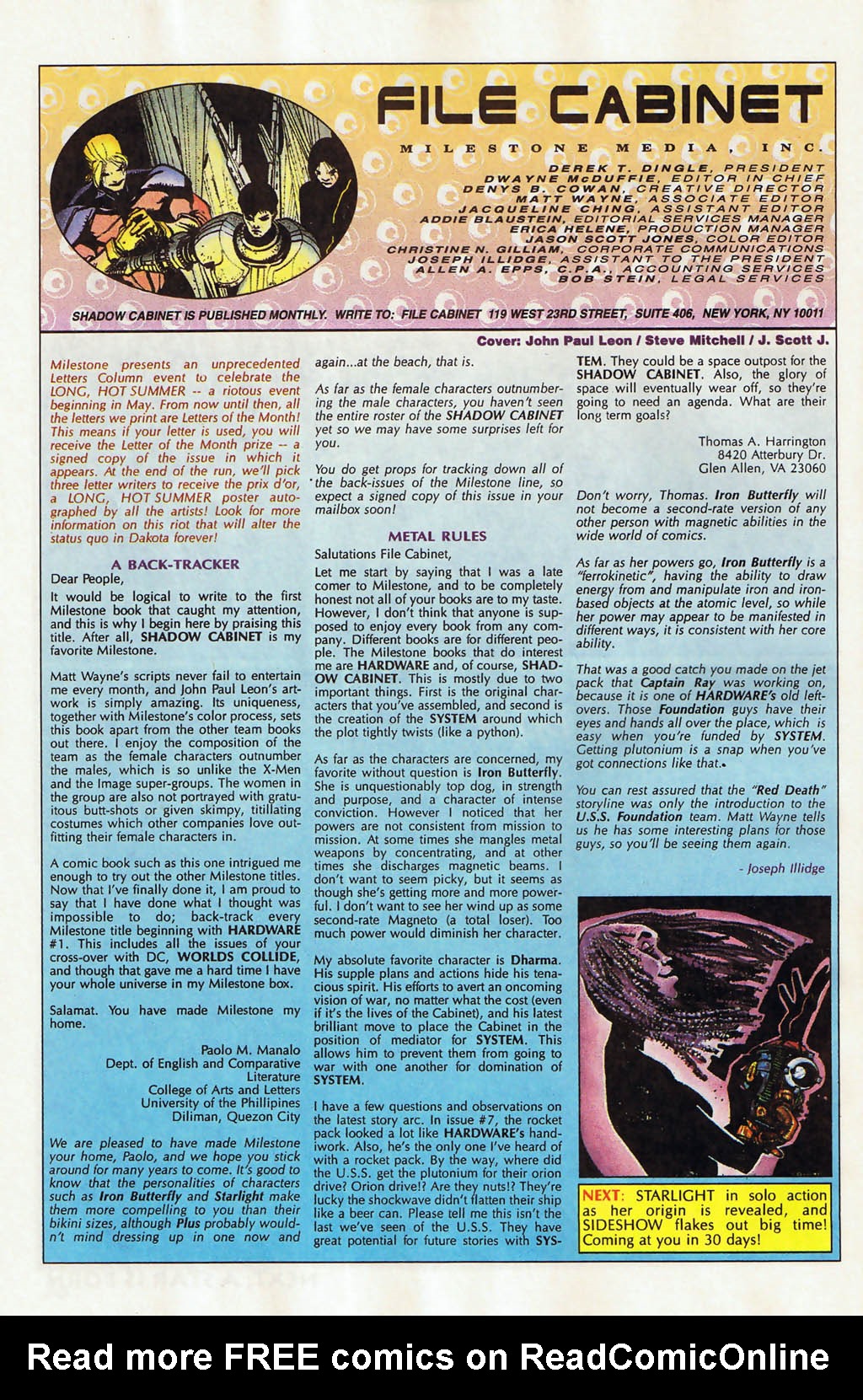 Read online Shadow Cabinet comic - Issue #12