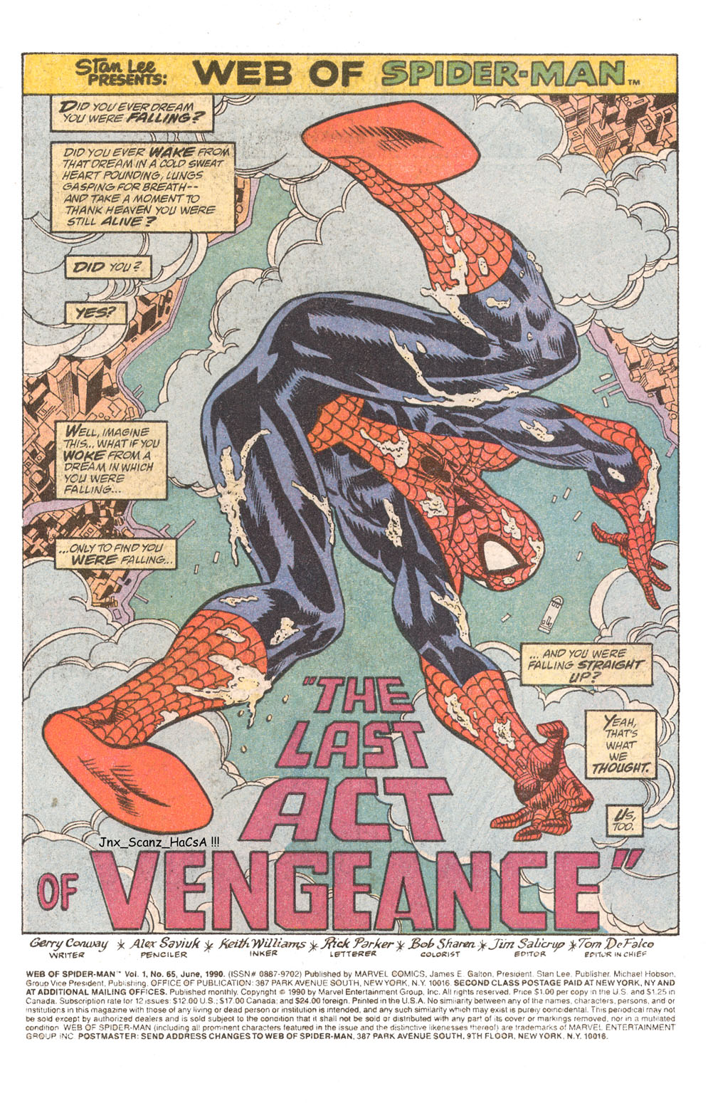Read online Web of Spider-Man (1985) comic - Issue #65