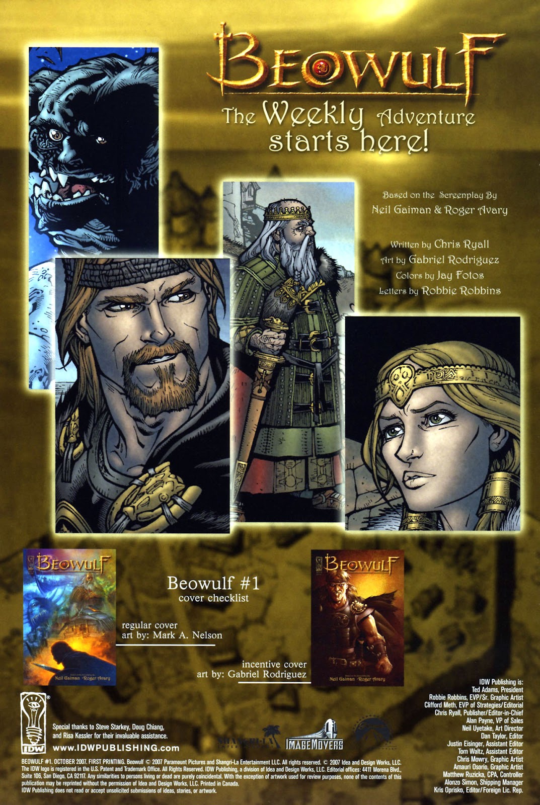 Read online Beowulf (2007) comic - Issue #1