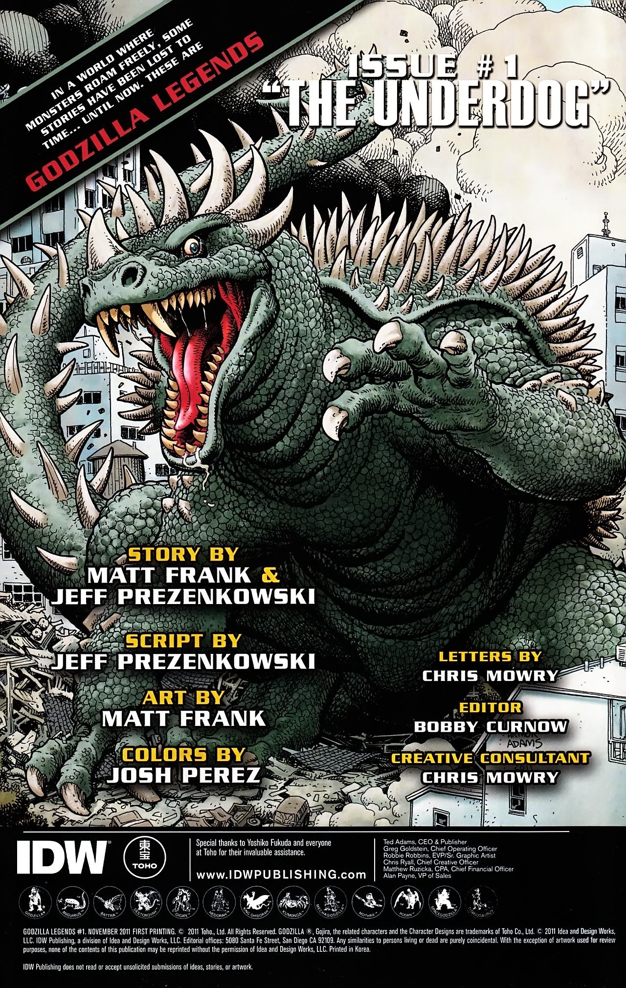 Read online Godzilla Legends comic - Issue #1