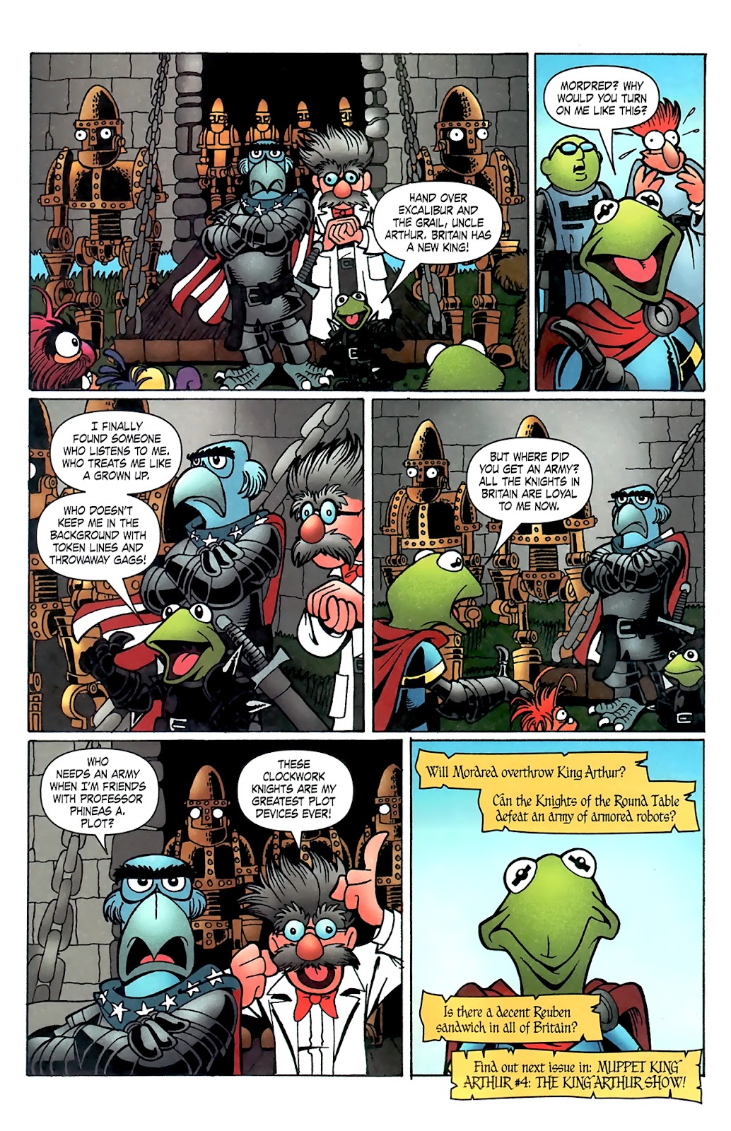 Read online Muppet King Arthur comic - Issue #3