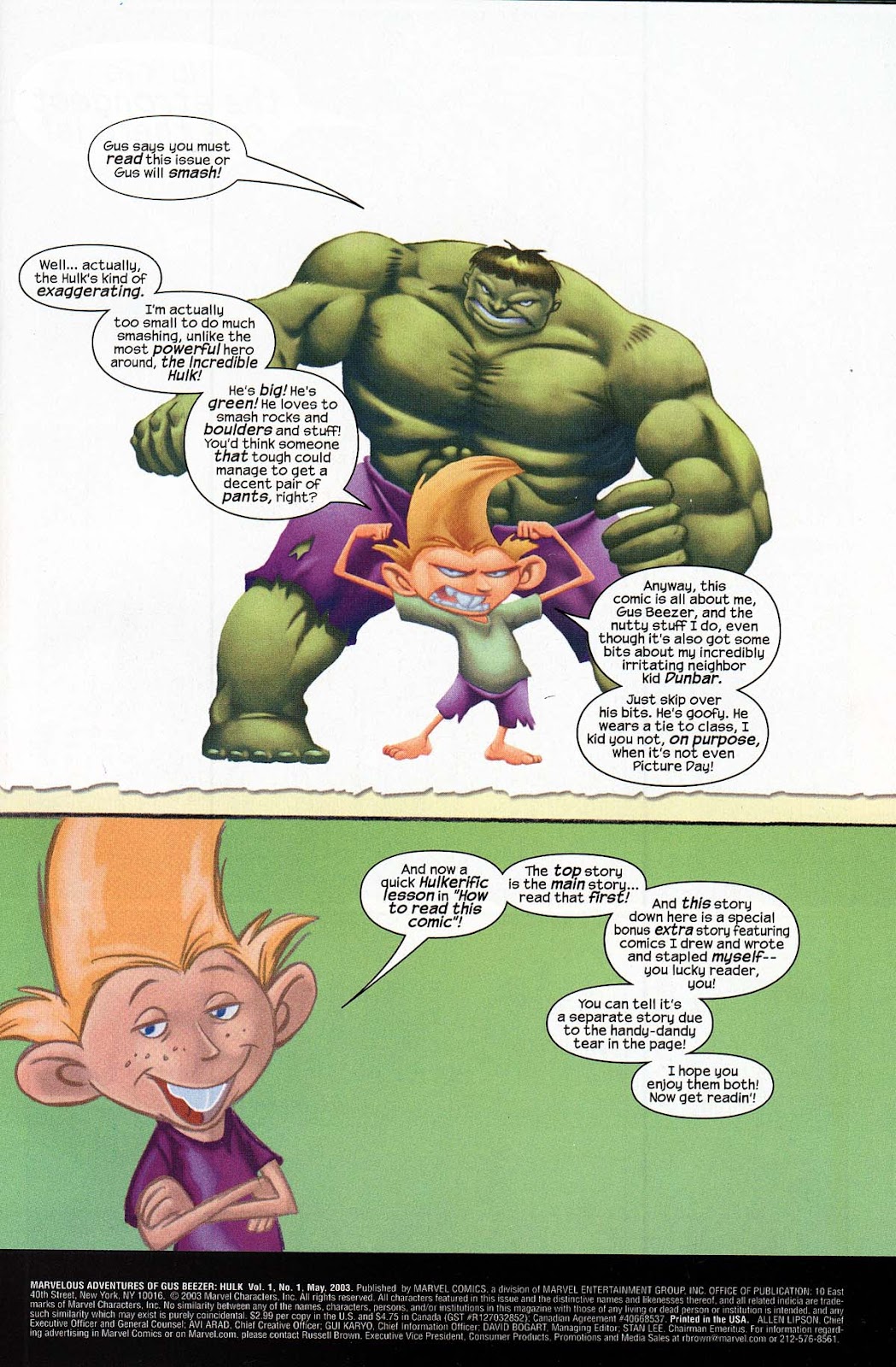 Read online Marvelous Adventures of Gus Beezer comic - Issue # Hulk