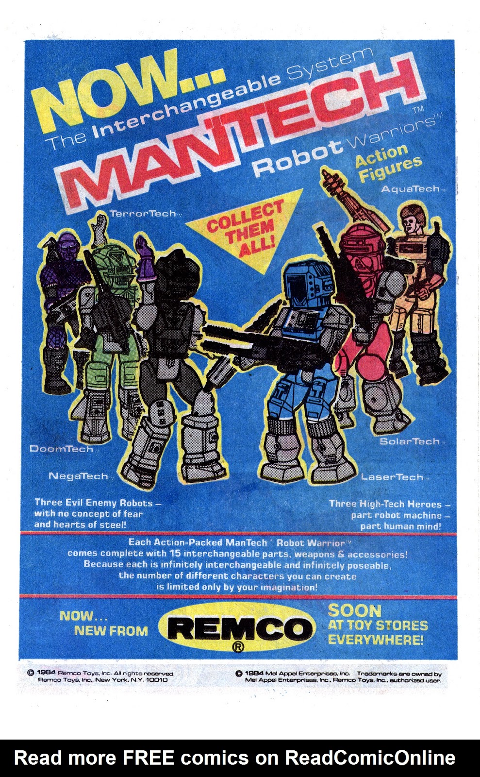 Read online ManTech Robot Warriors comic - Issue #1