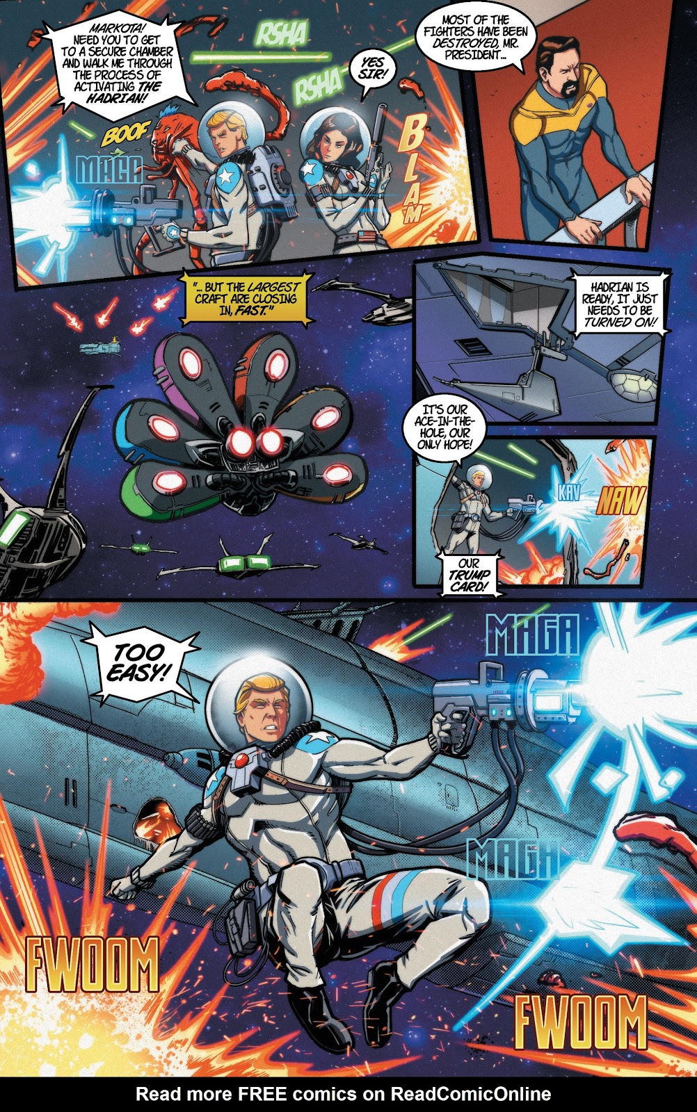 Read online Trump's Space Force comic - Issue # Full