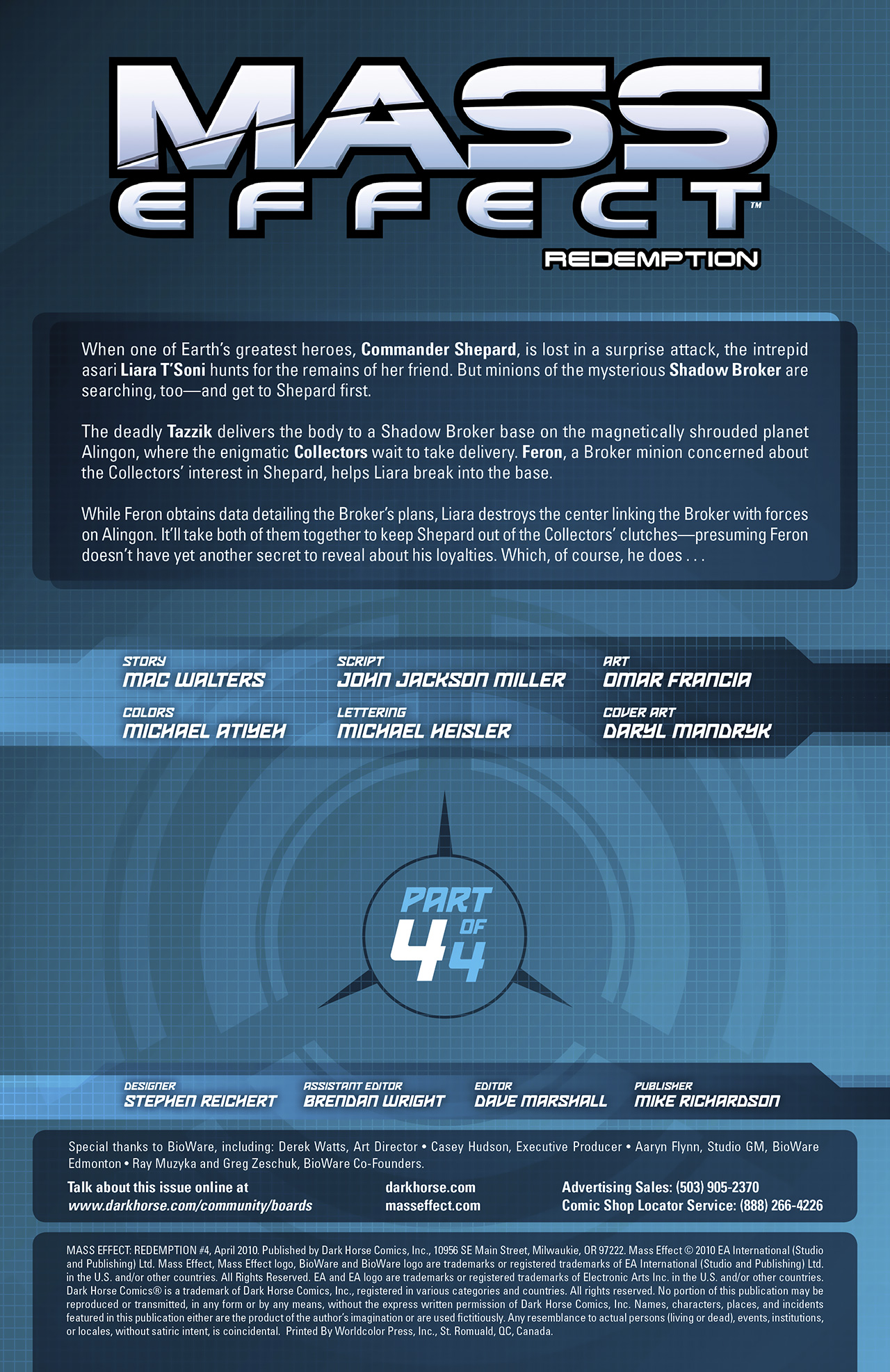 Read online Mass Effect: Redemption comic - Issue #4