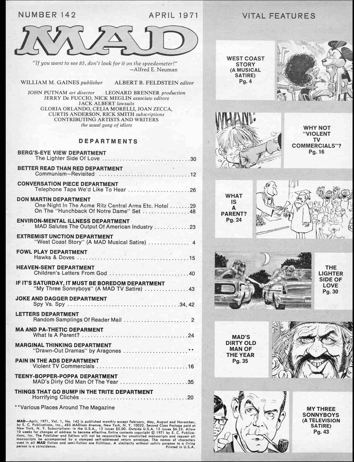 Read online MAD comic - Issue #142