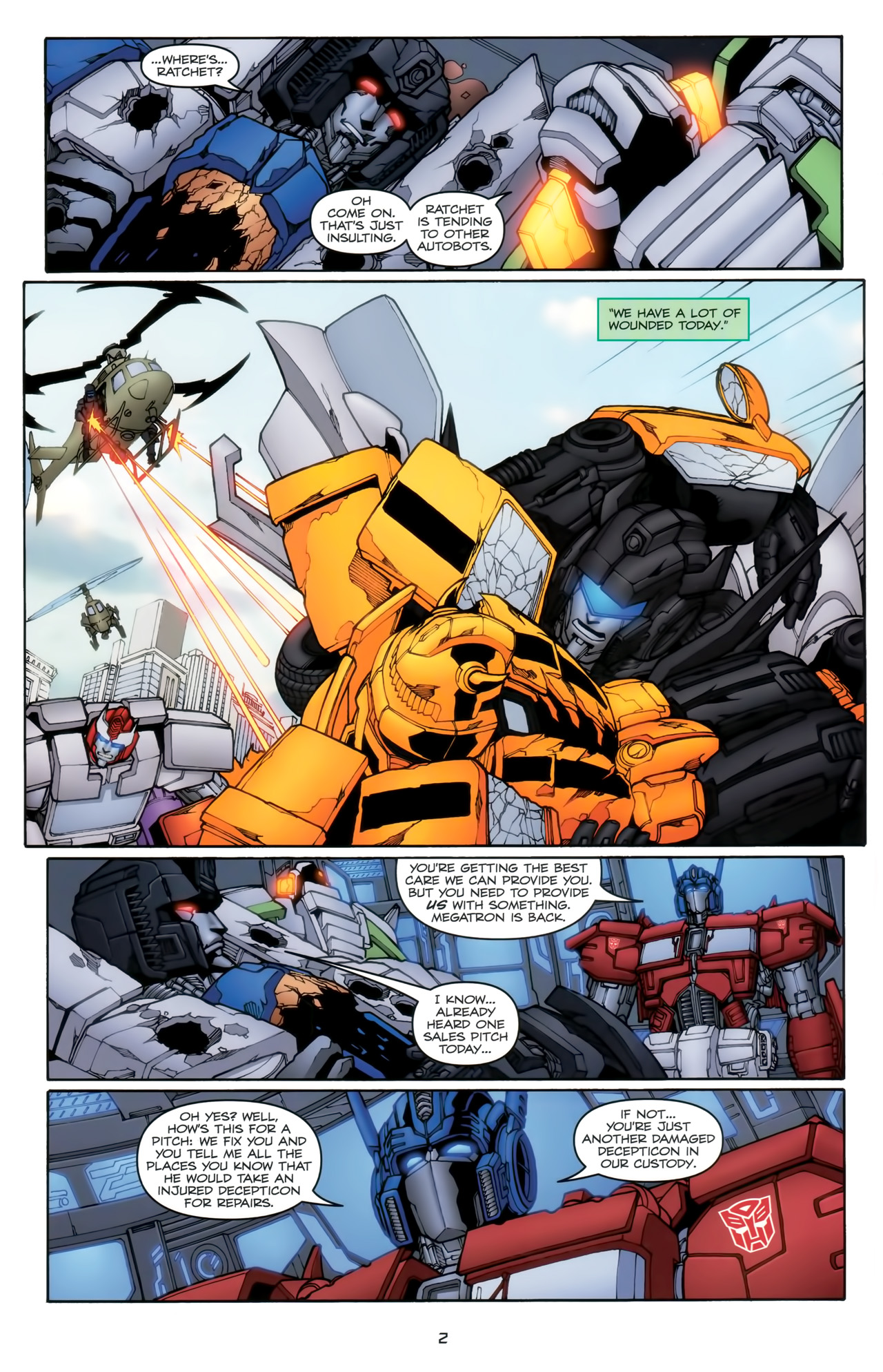 Read Online The Transformers 2009 Comic Issue 18
