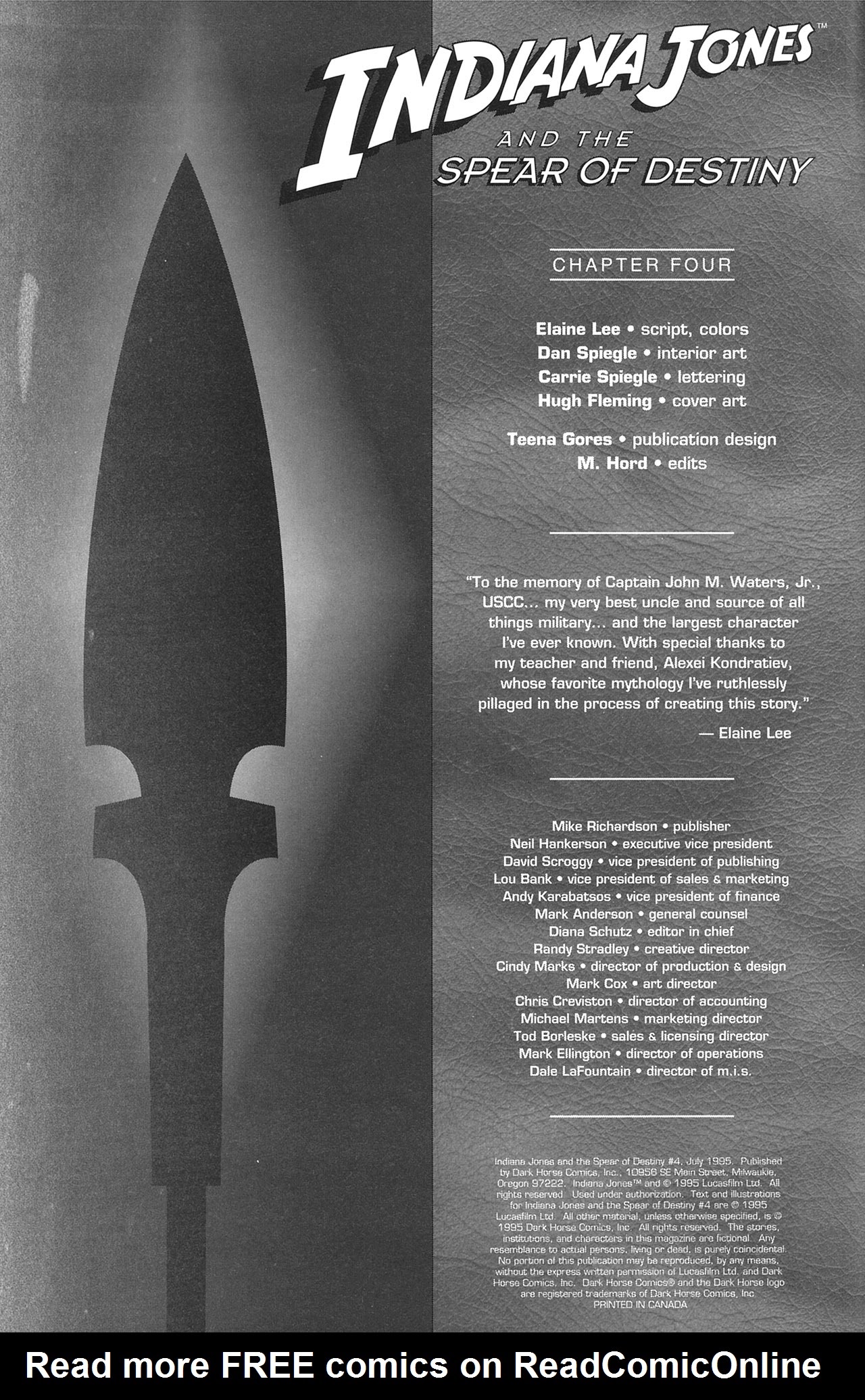 Indiana Jones And The Spear Of Destiny Issue 4 | Read Indiana Jones And ...