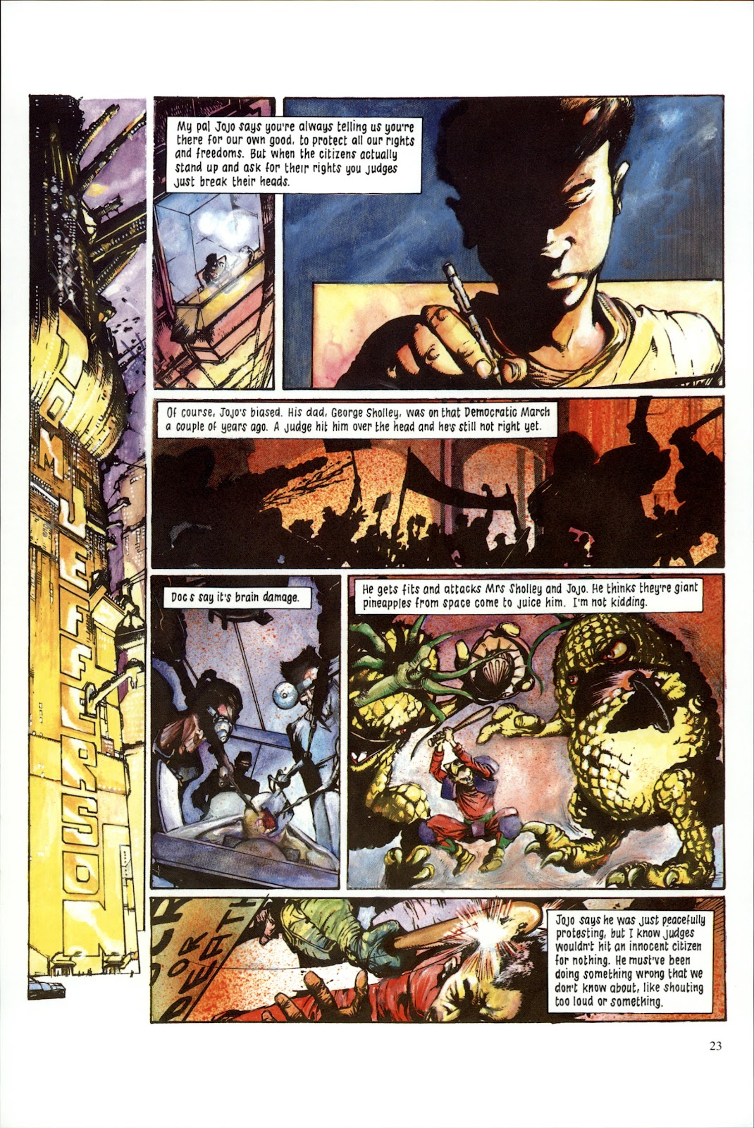 Read online Dredd Rules! comic - Issue #12