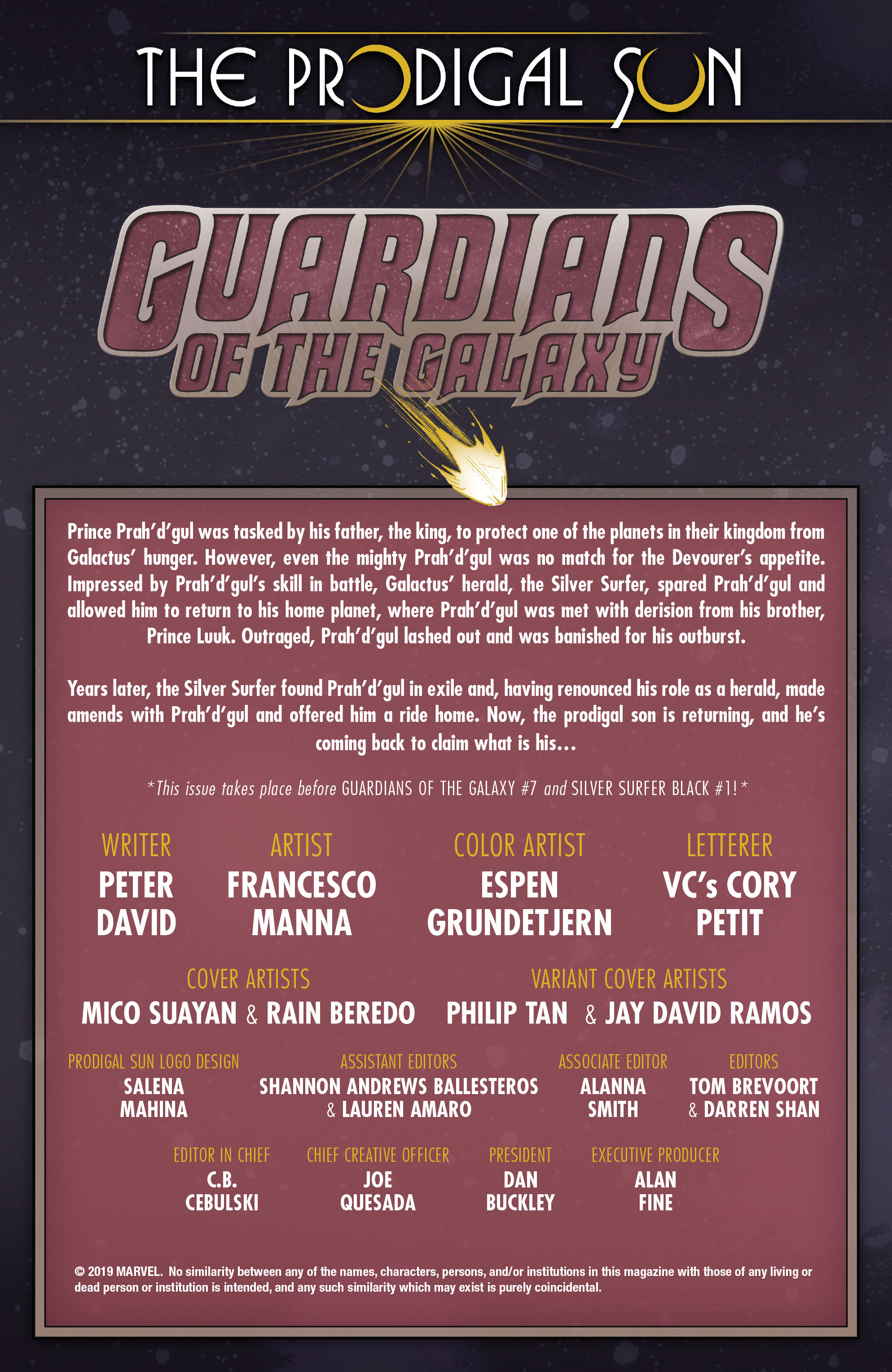 Read online Guardians of the Galaxy: The Prodigal Sun comic - Issue # Full