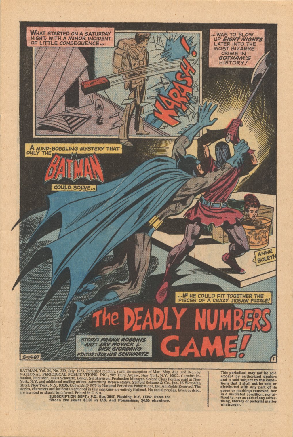 Read online Batman (1940) comic - Issue #250