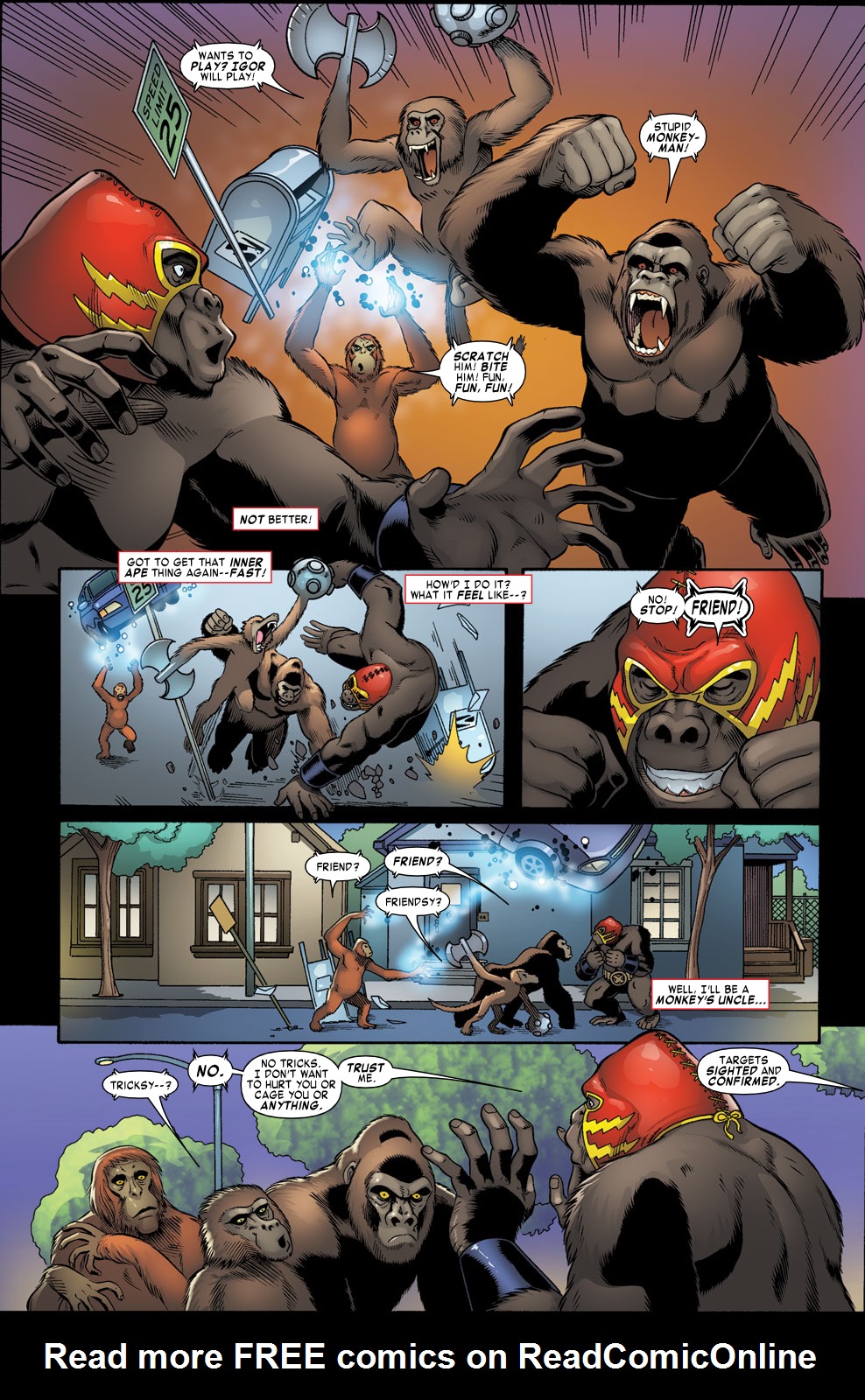 Read online Marvel Apes: Grunt Line Special comic - Issue # Full