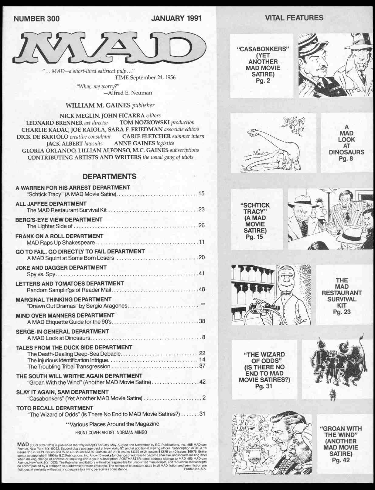 Read online MAD comic - Issue #300