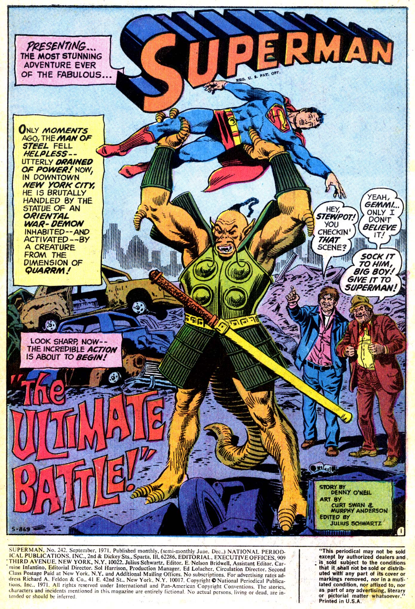 Read online Superman (1939) comic - Issue #242