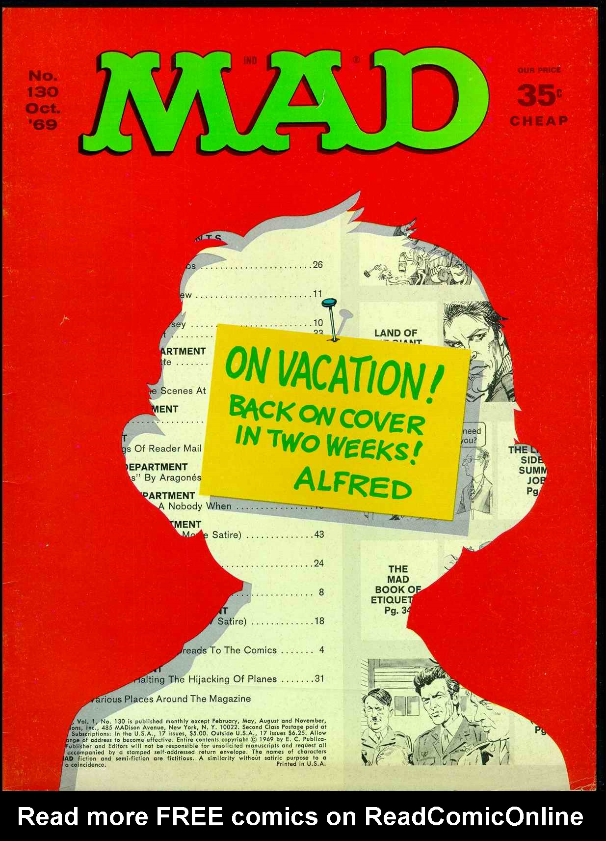 Read online MAD comic - Issue #130