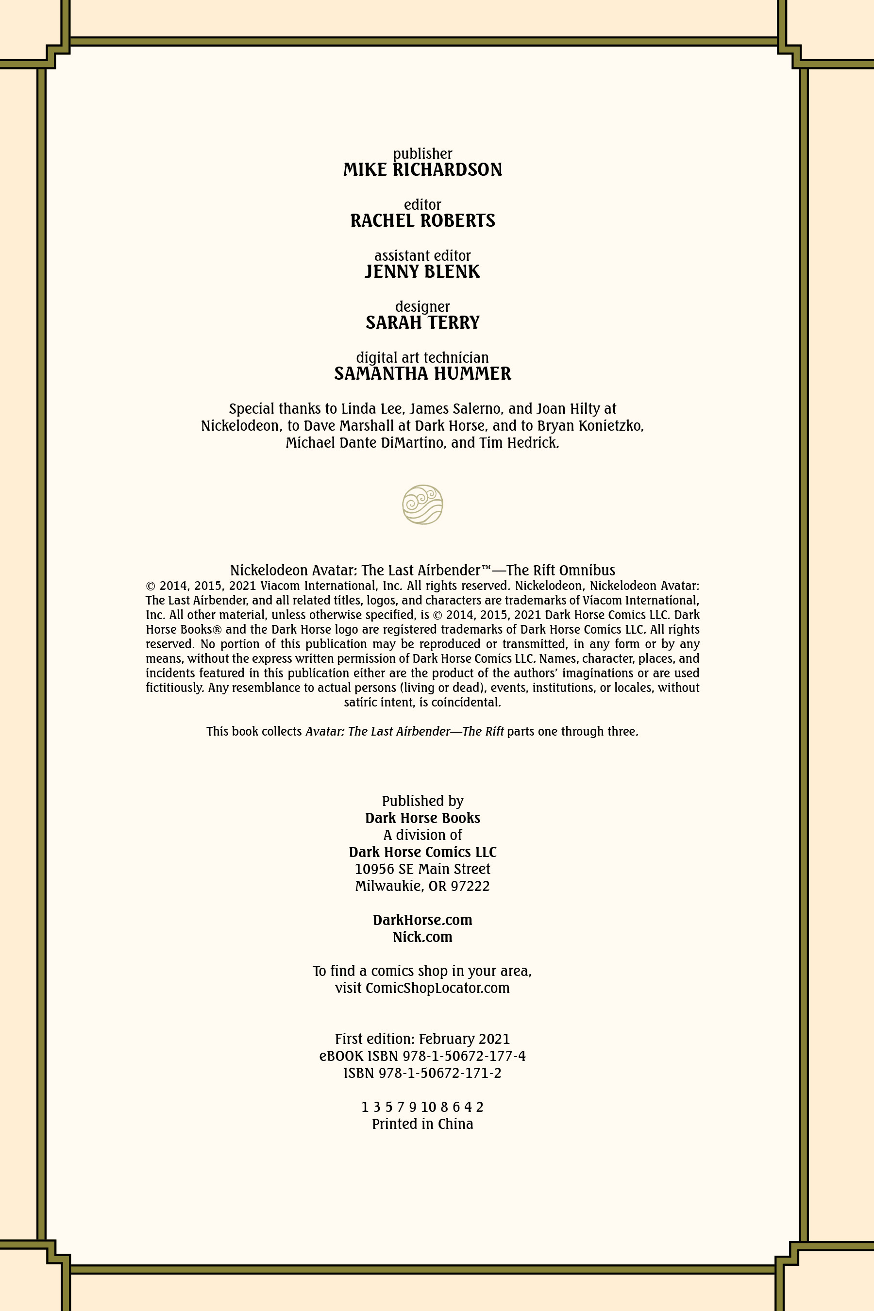 Nickelodeon Avatar The Last Airbender The Rift Omnibus Part 1 | Read ...
