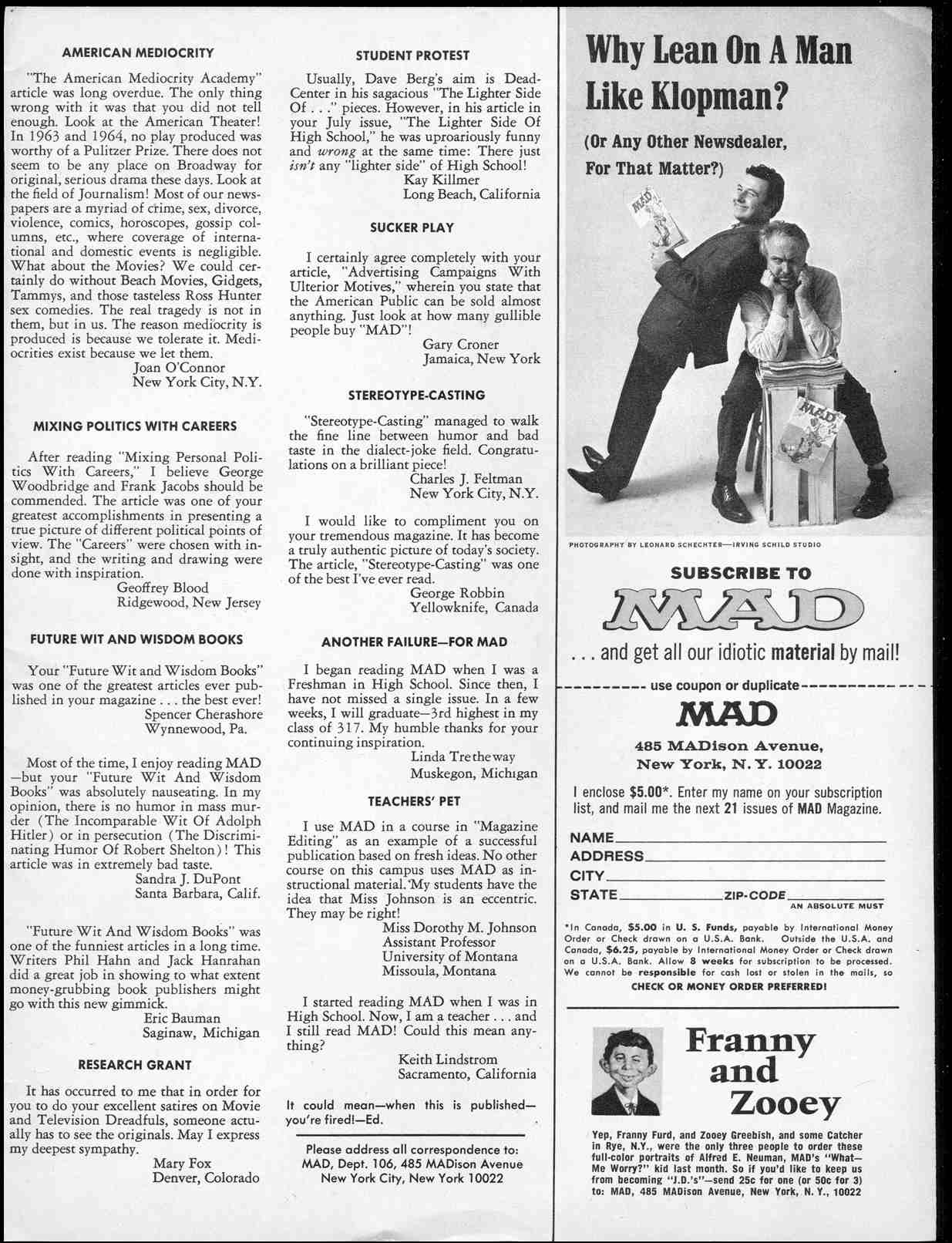 Read online MAD comic - Issue #106