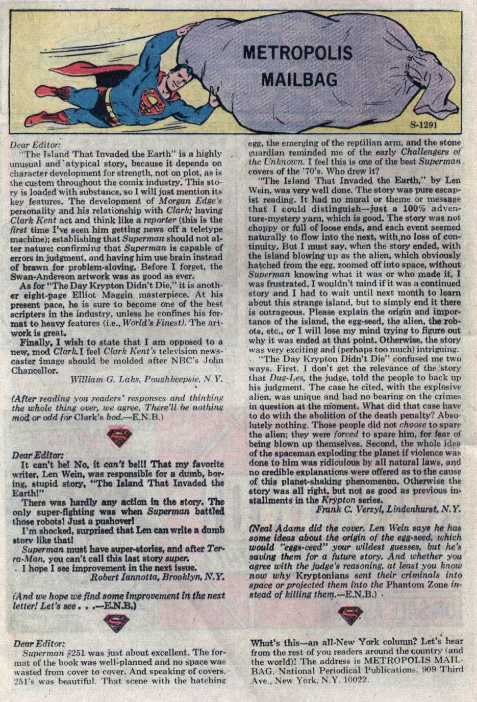Read online Superman (1939) comic - Issue #256