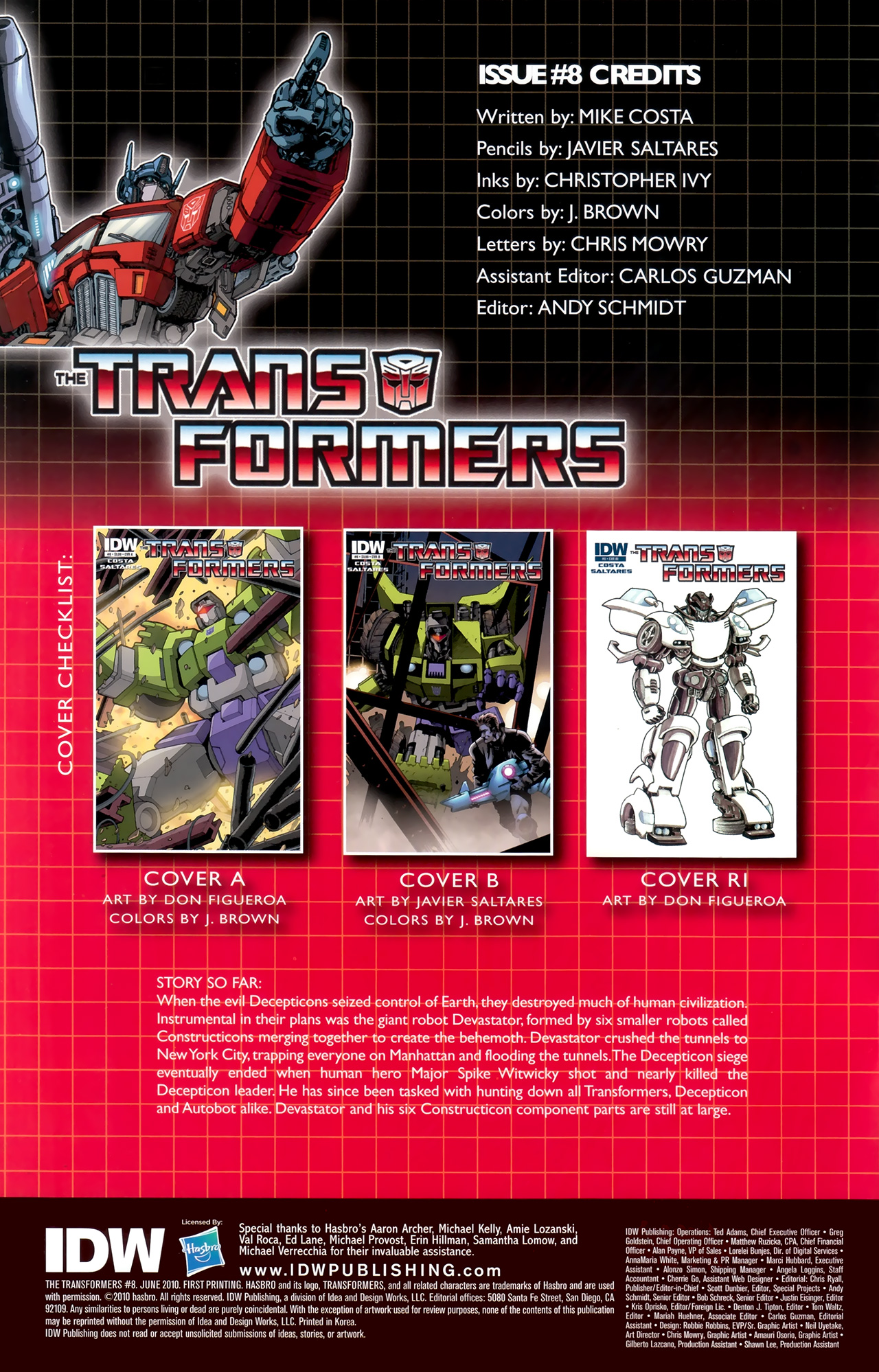 Read online The Transformers (2009) comic - Issue #8