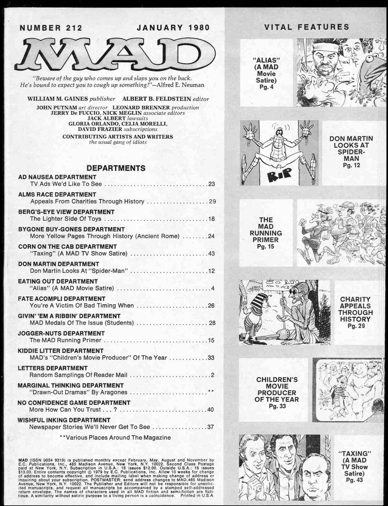 Read online MAD comic - Issue #212